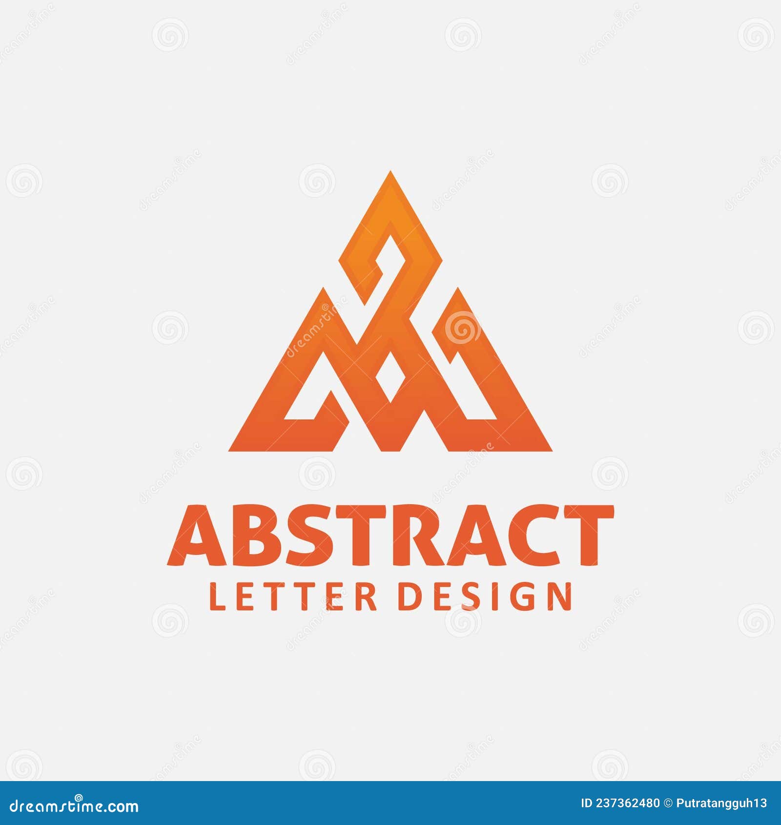 Letter a Abstract Logo Design Stock Vector - Illustration of letter ...