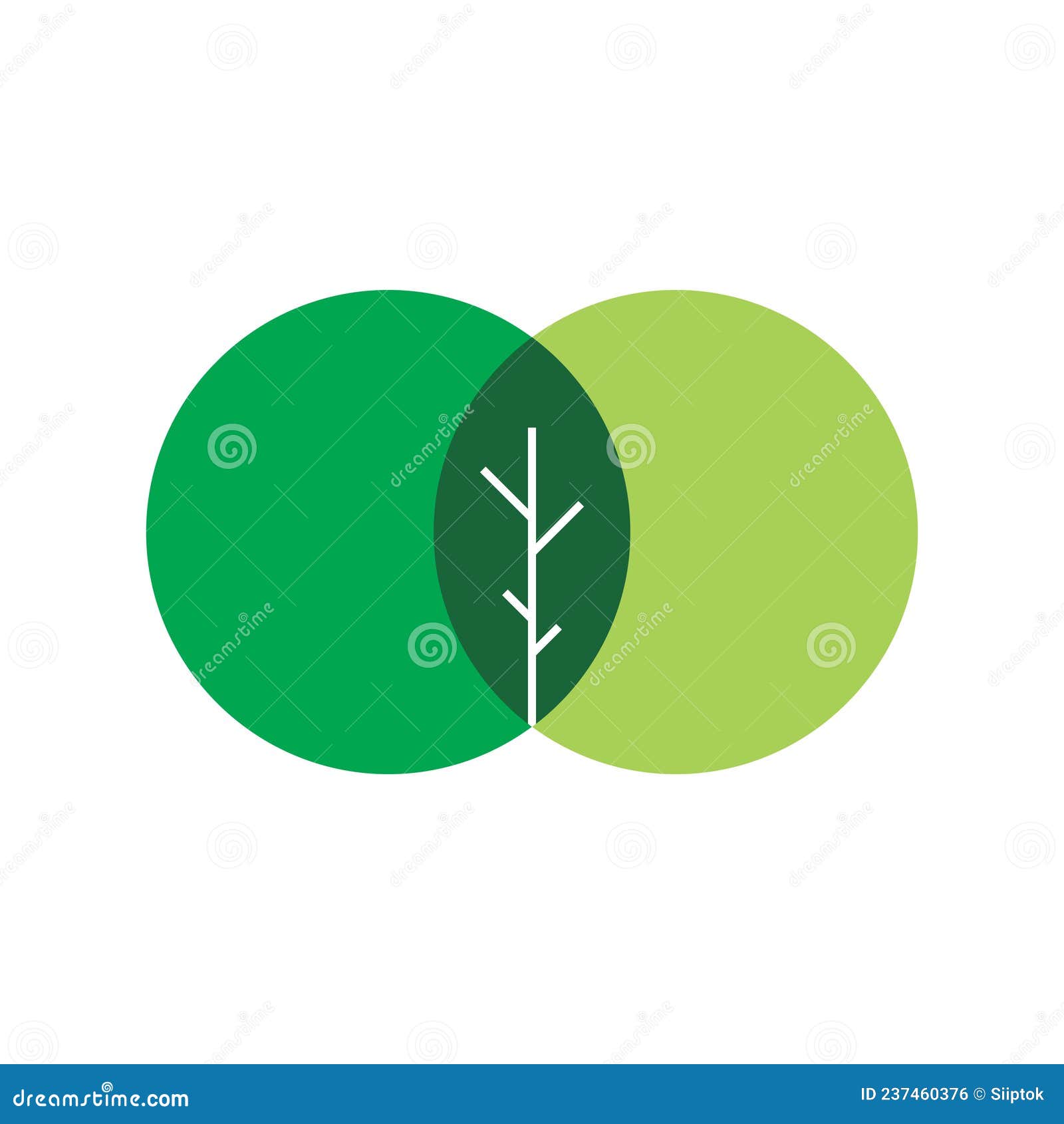 Green Circle Tree Logo Design Stock Vector - Illustration of green ...