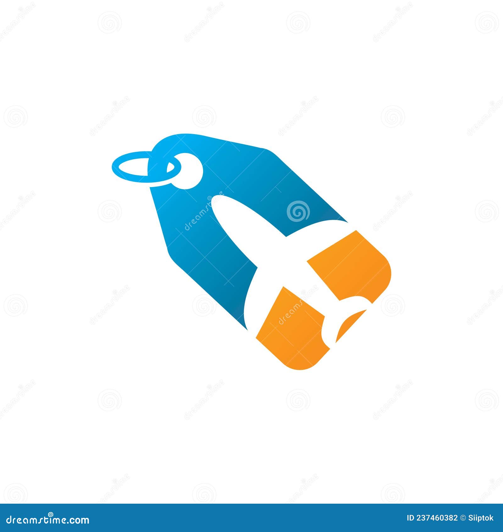 Price Tag Aero Plane Travel Logo Design Stock Vector - Illustration of ...