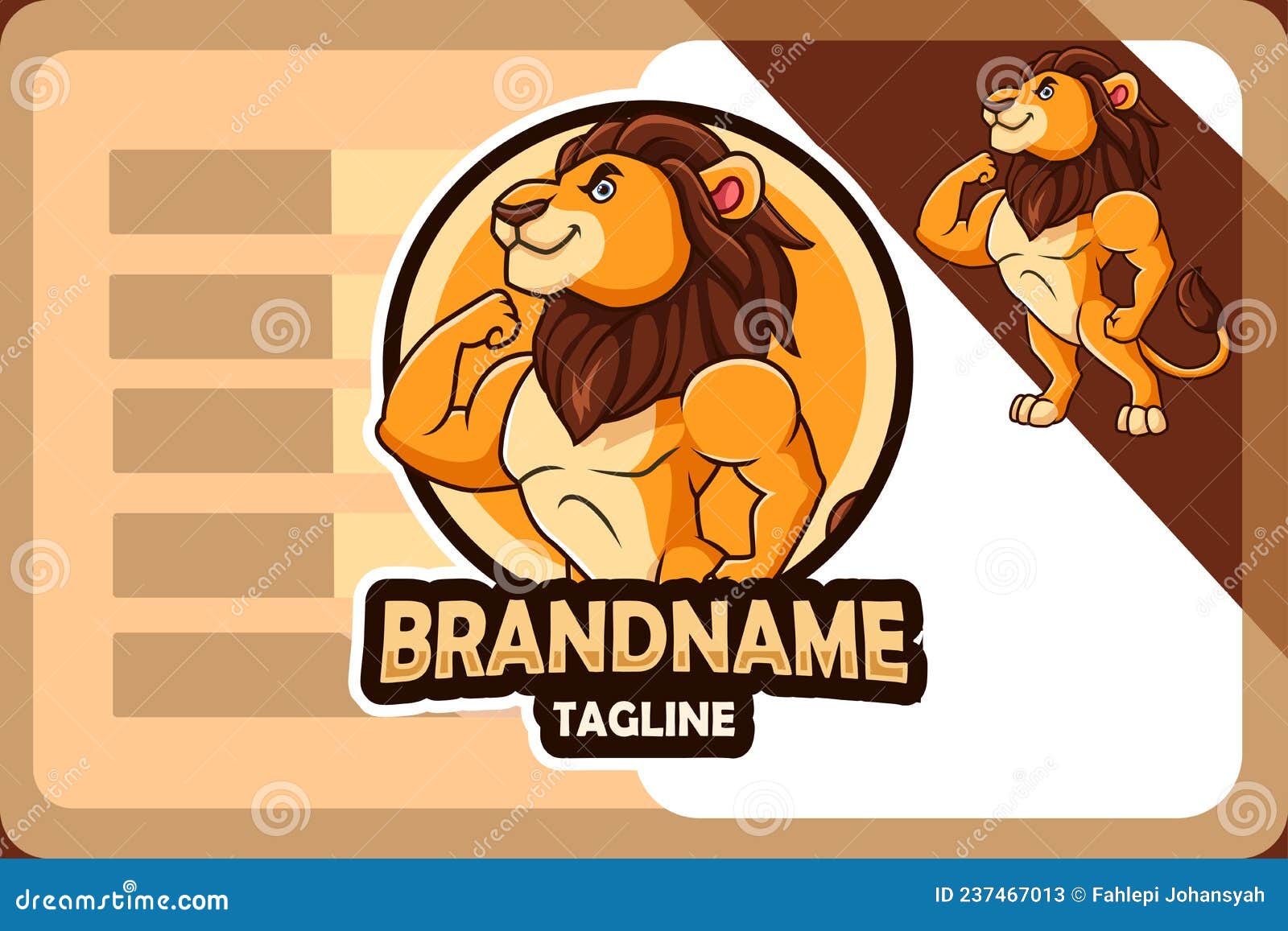 Strong Lion King Logo, Unik Lion Icon Stock Photography | CartoonDealer ...