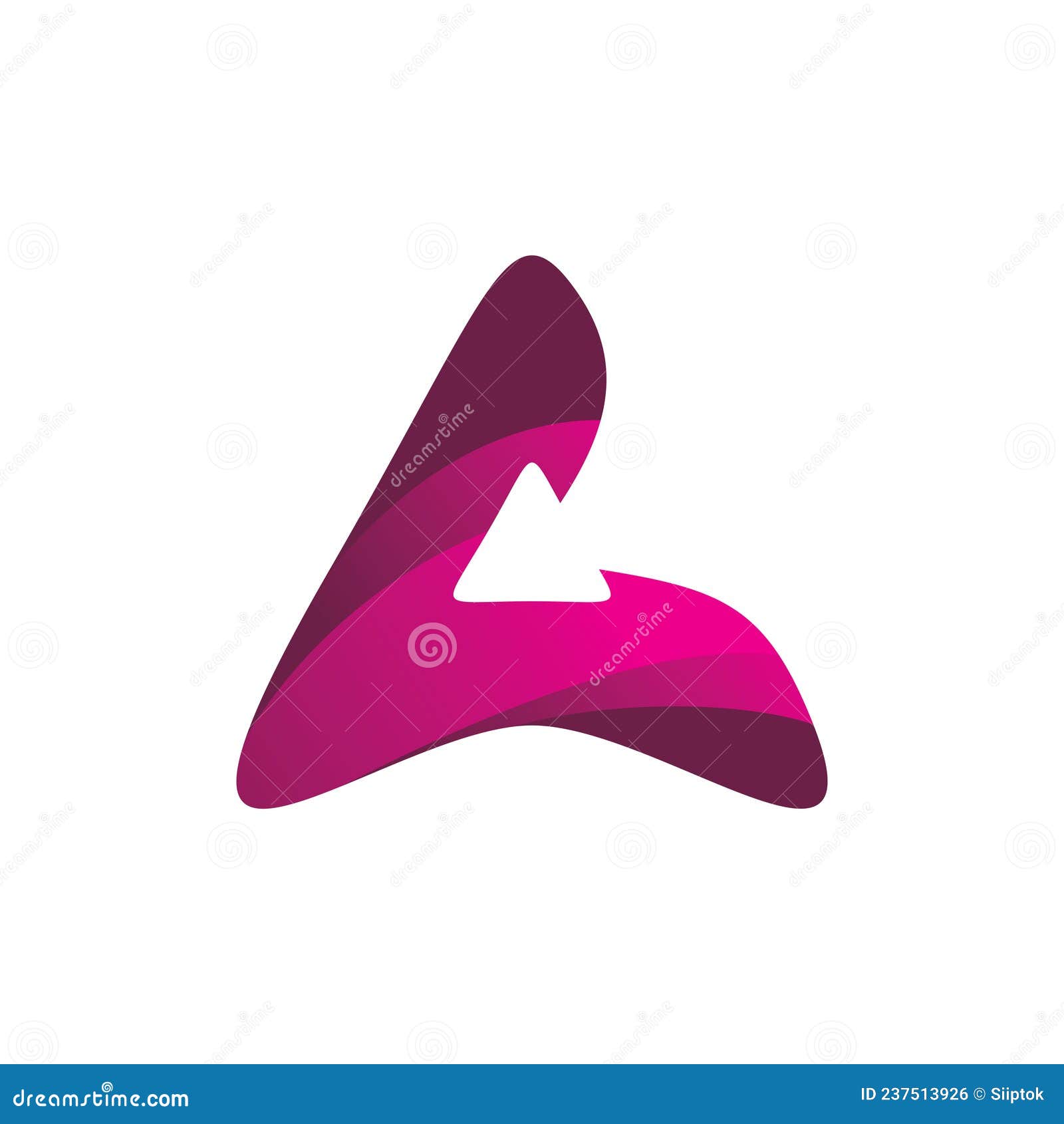 Triangle Arrow Aero Color Logo Design Stock Vector - Illustration of ...