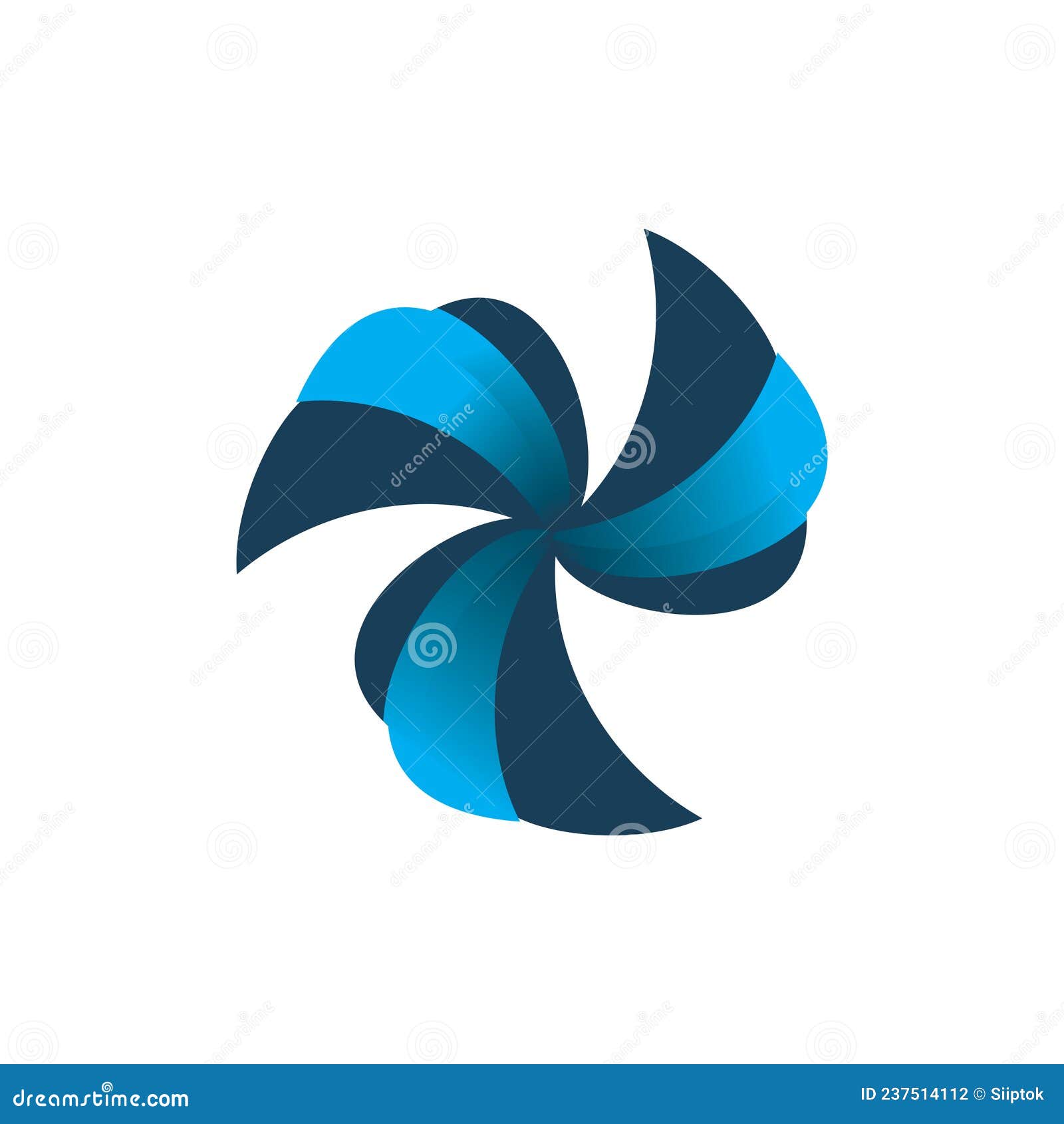 Blue Color Spin Logo Design Stock Vector - Illustration of color ...