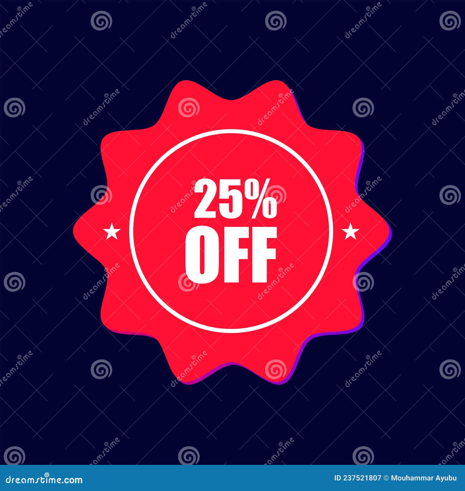 Discount Up To 25 Off Label Vector Template Design Illustration Stock ...