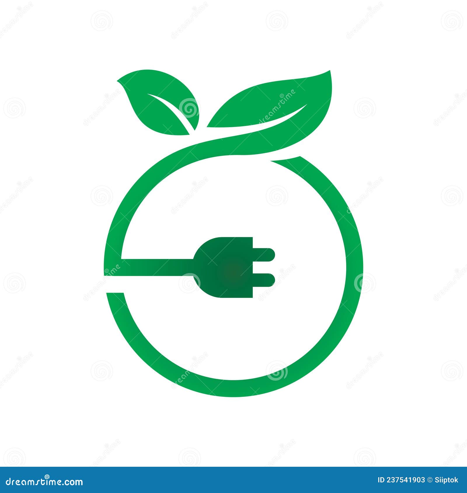Energy Leaf Logo Vector Illustration | CartoonDealer.com #92686874