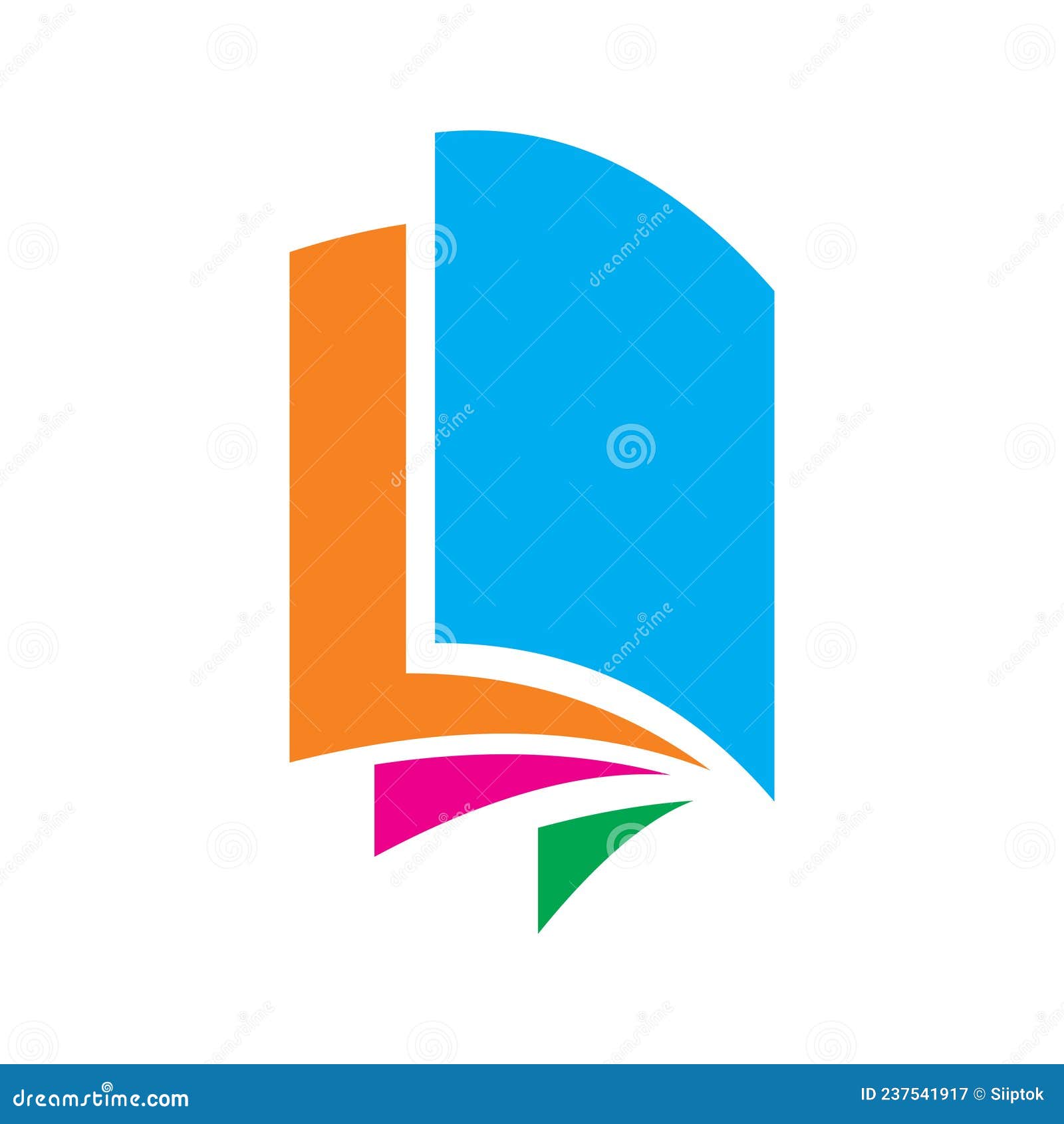 Multi-book And Ckeck Mark For Logo Design Illustration, Education Icon ...