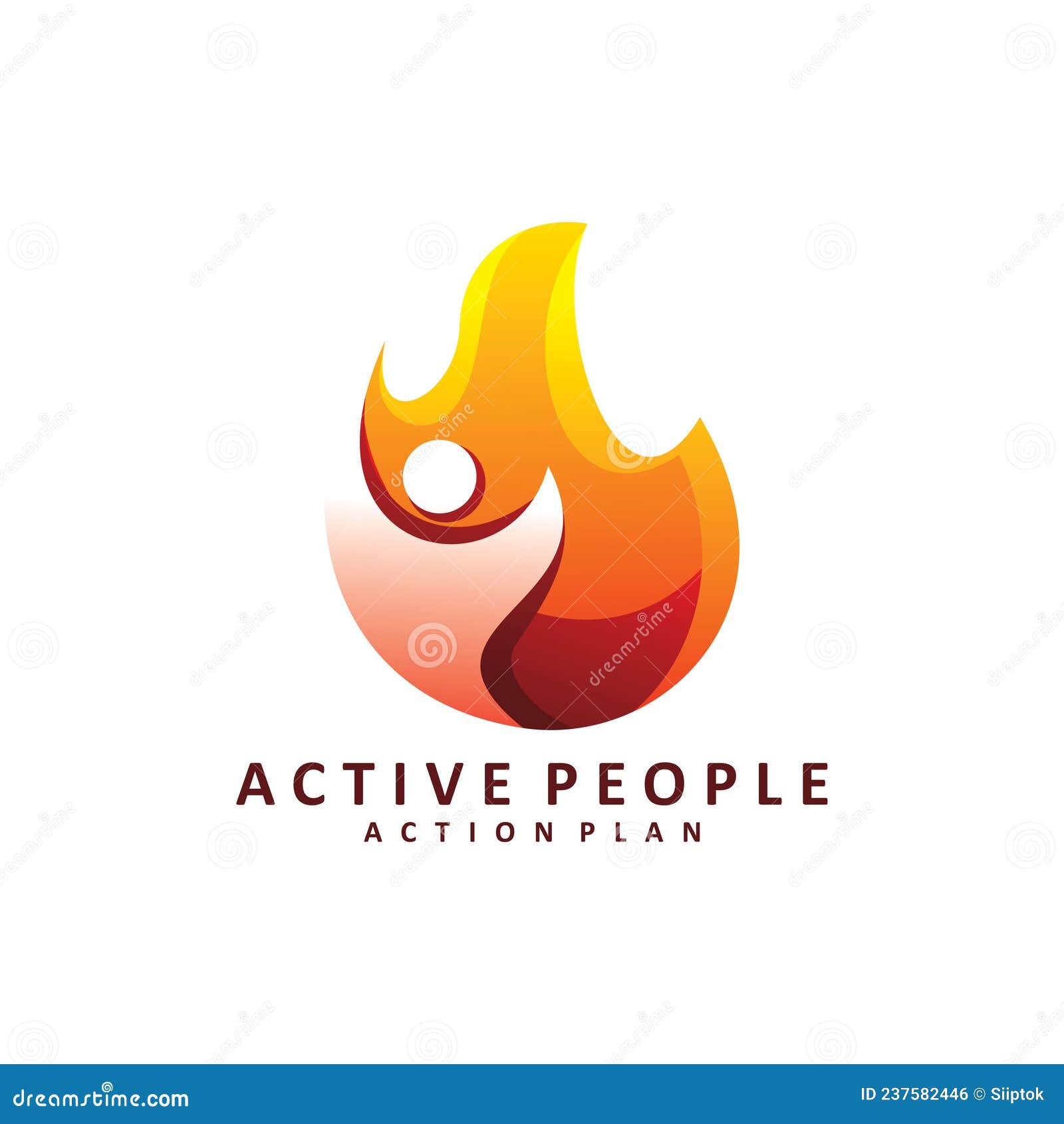 People Community Fire Flame Logo Design Stock Vector - Illustration of ...