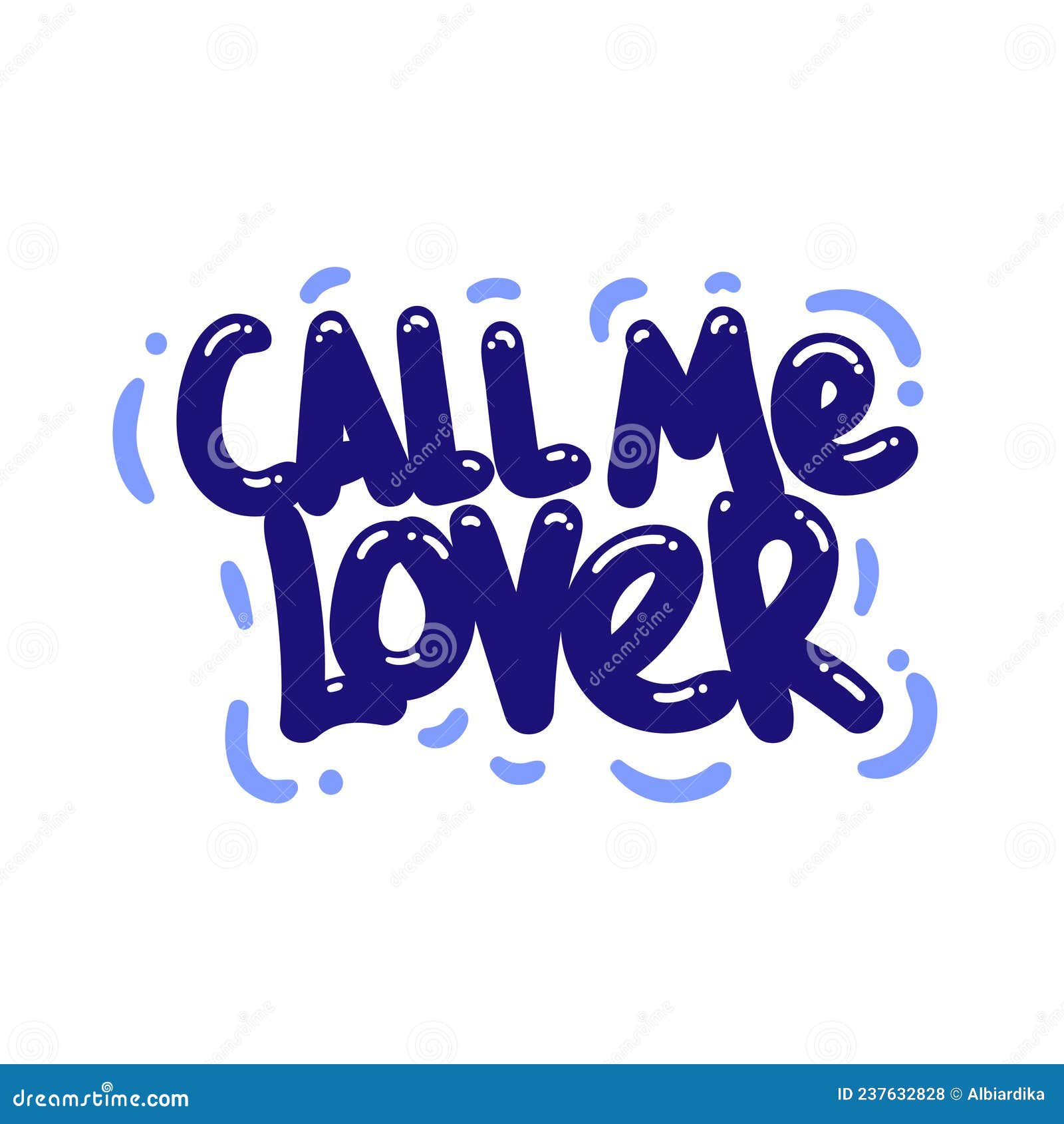 Call Me Lover Quote Text Typography Design Graphic Vector Stock Vector ...