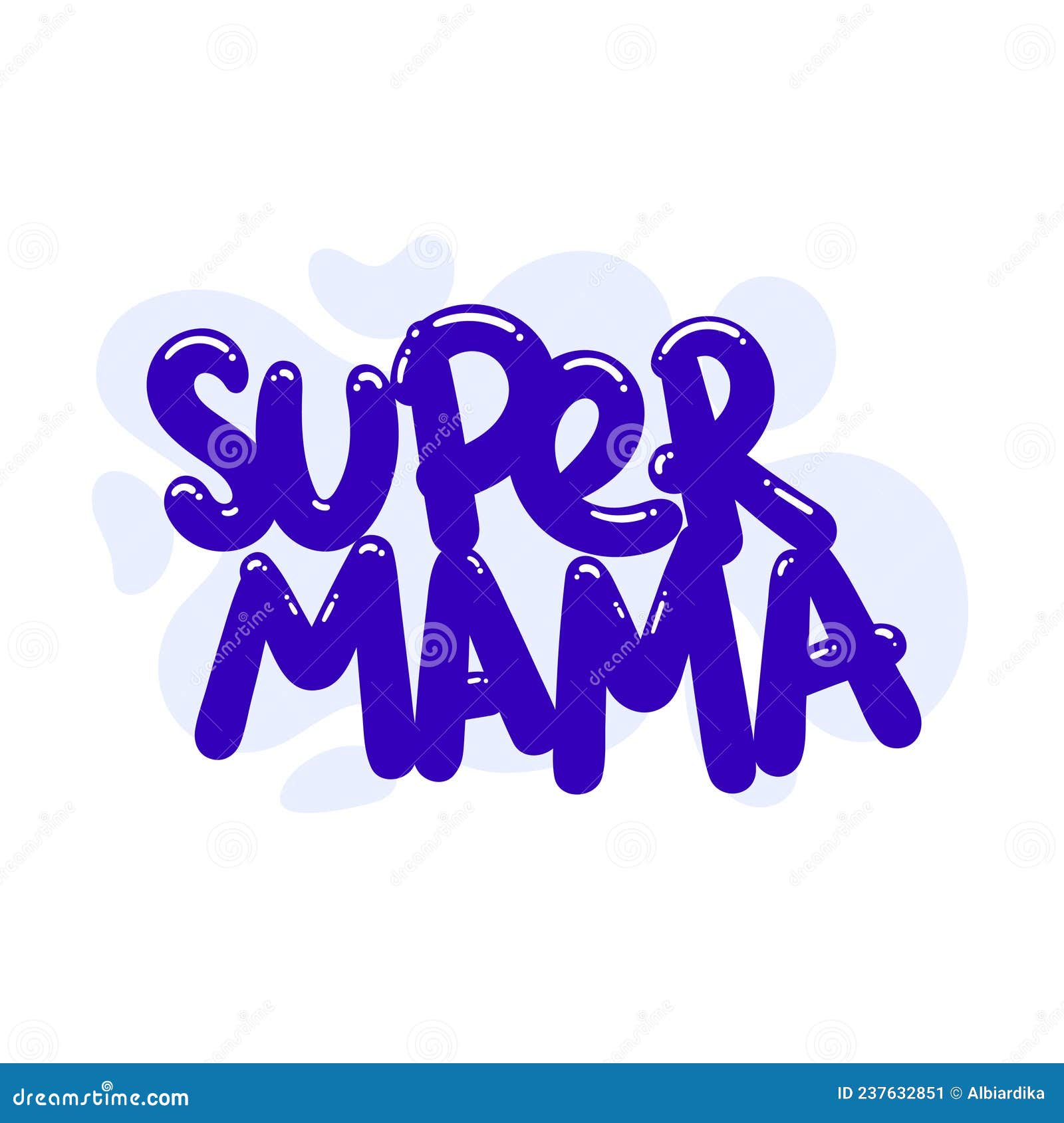 Super Mama Quote Text Typography Design Graphic Vector Illustration Stock Vector - Illustration ...