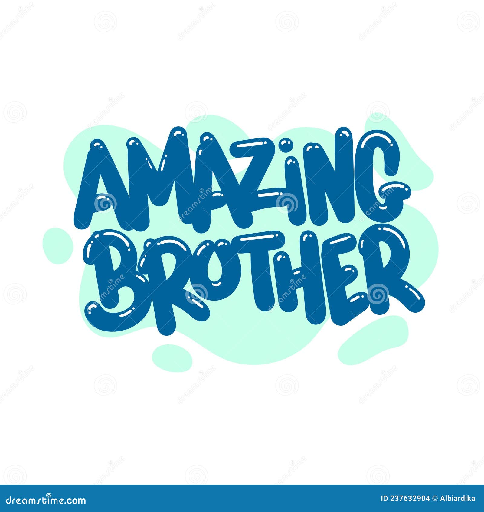 Amazing Brother Quote Text Typography Design Graphic Vector ...