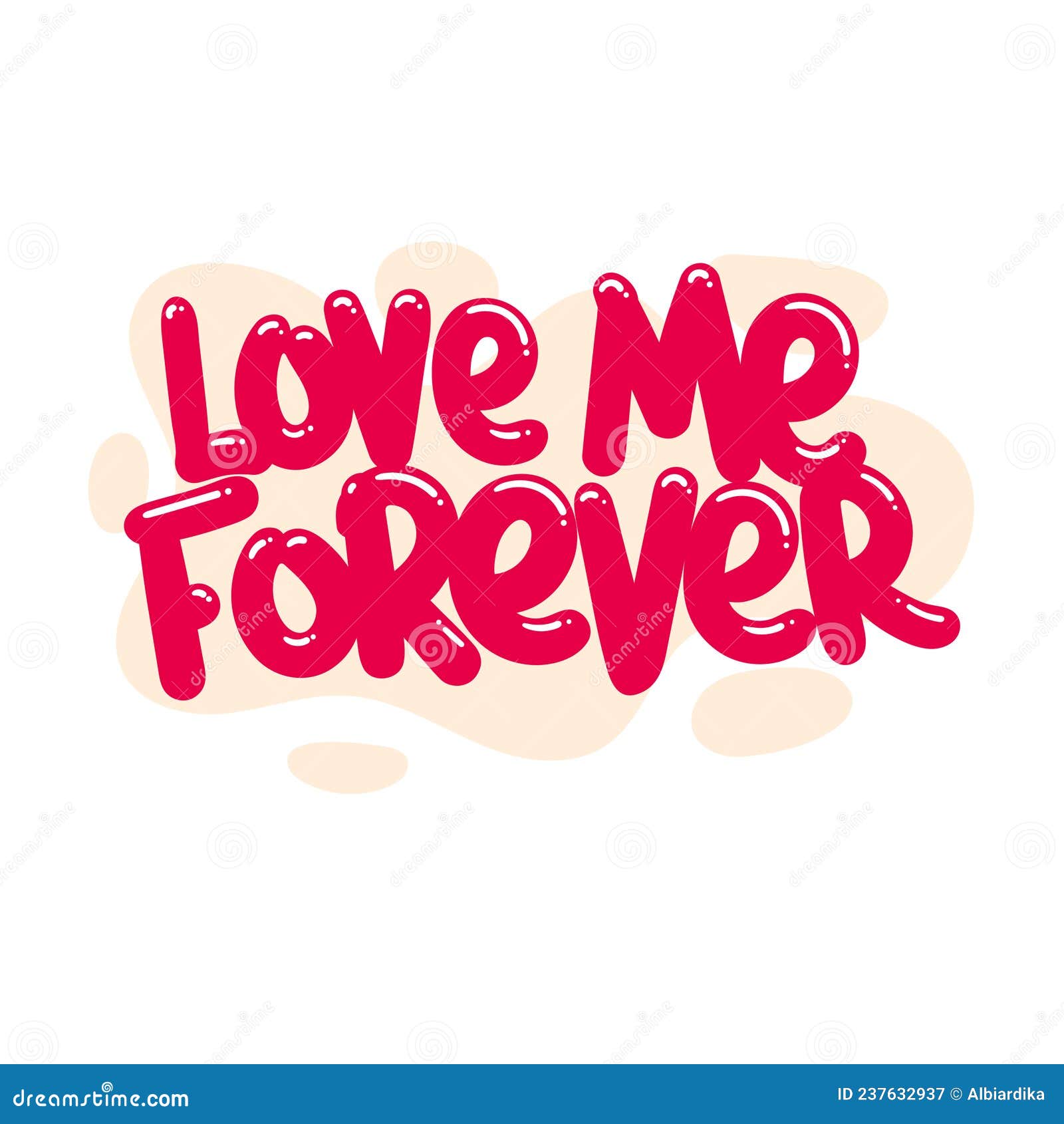 Love Me Forever Quote Text Typography Design Graphic Vector ...