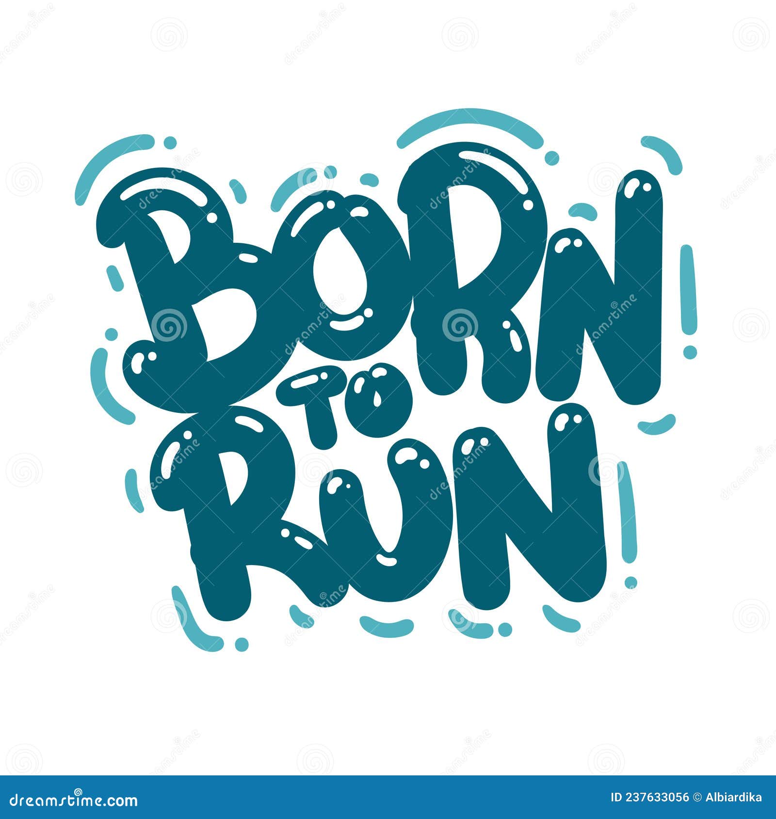 Born To Run Quote Text Typography Design Graphic Vector Illustration ...