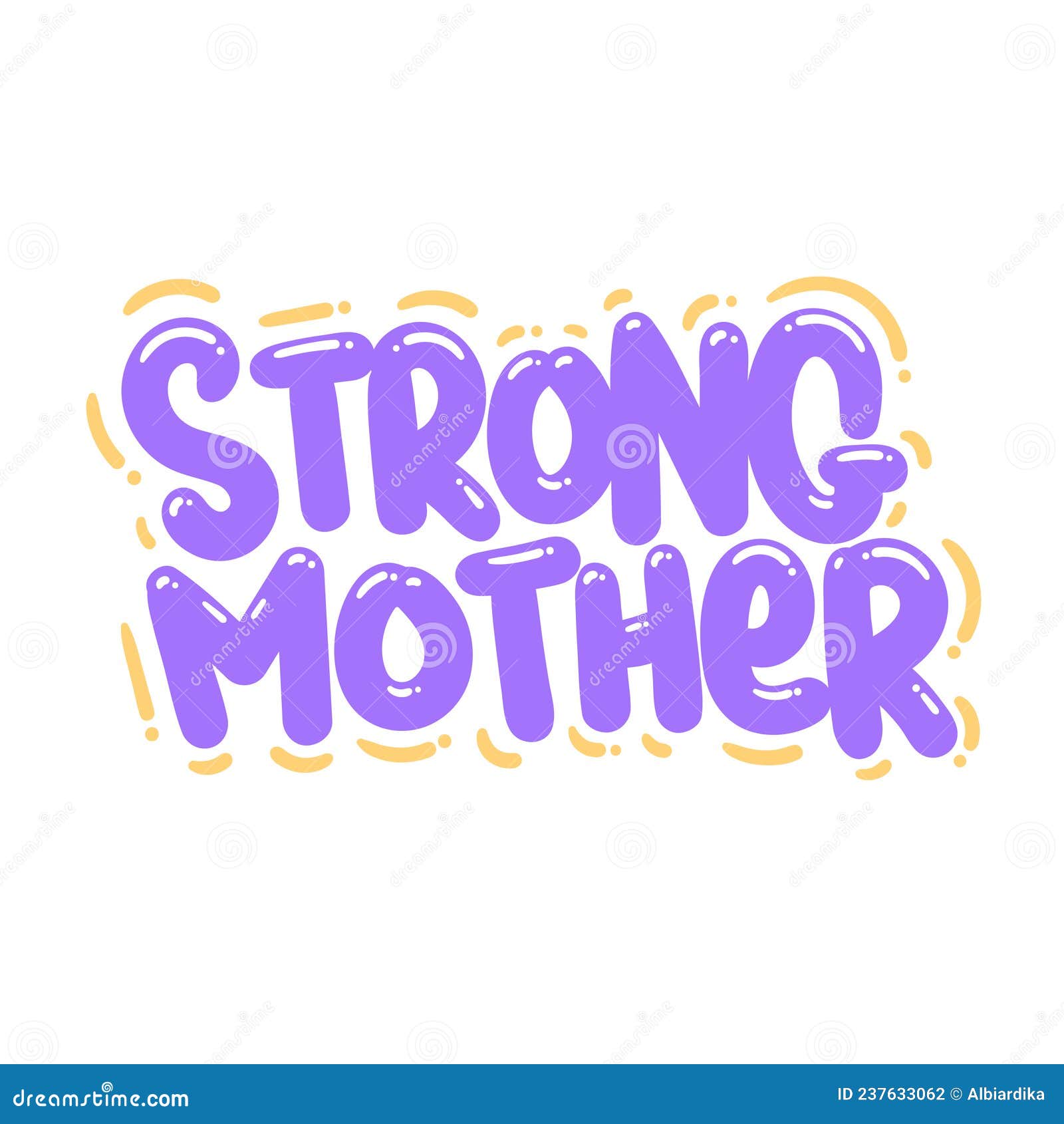 Strong Mother Quote Text Typography Design Graphic Vector Illustration ...