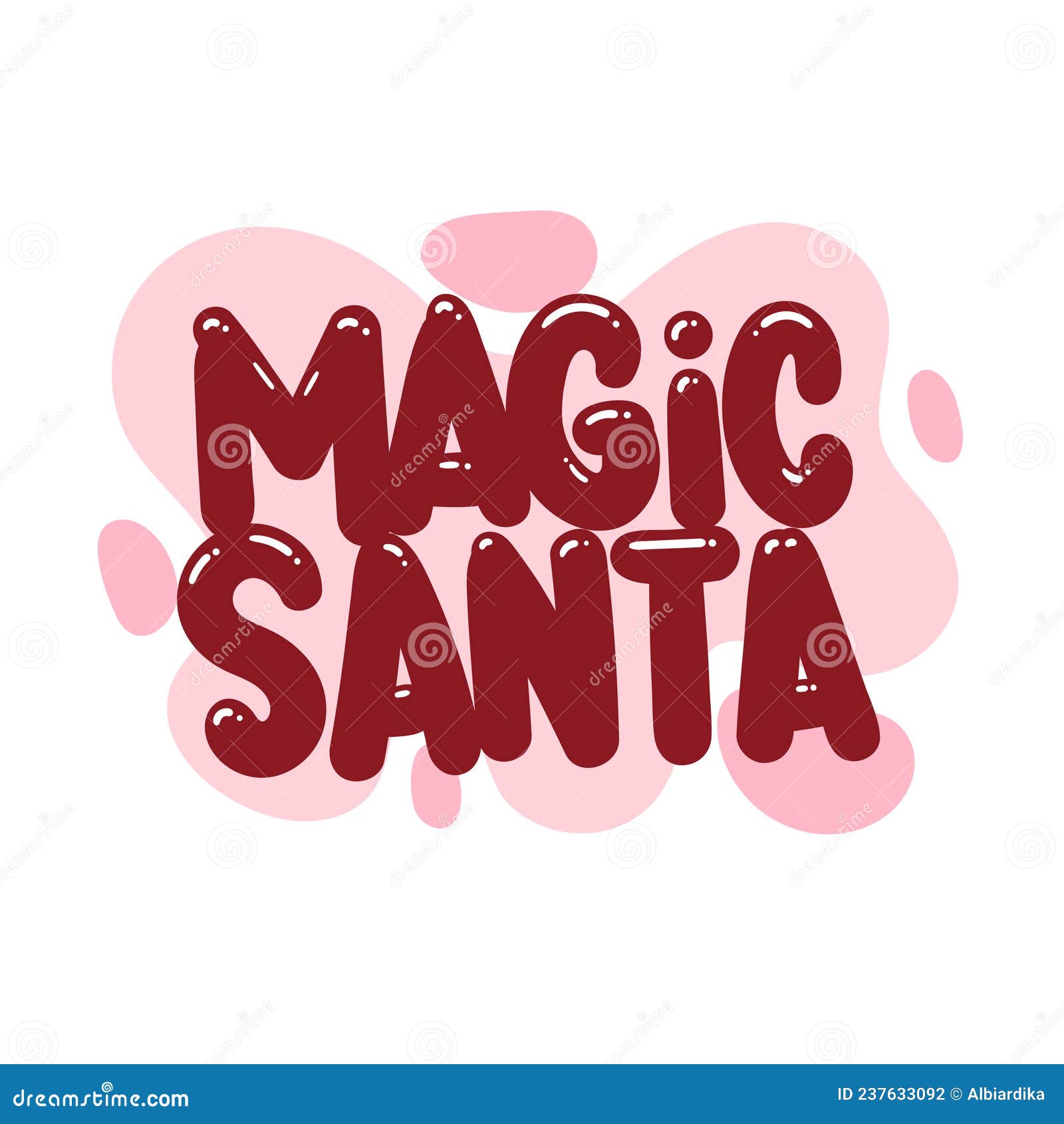 Magic Santa Quote Text Typography Design Graphic Vector Illustration ...