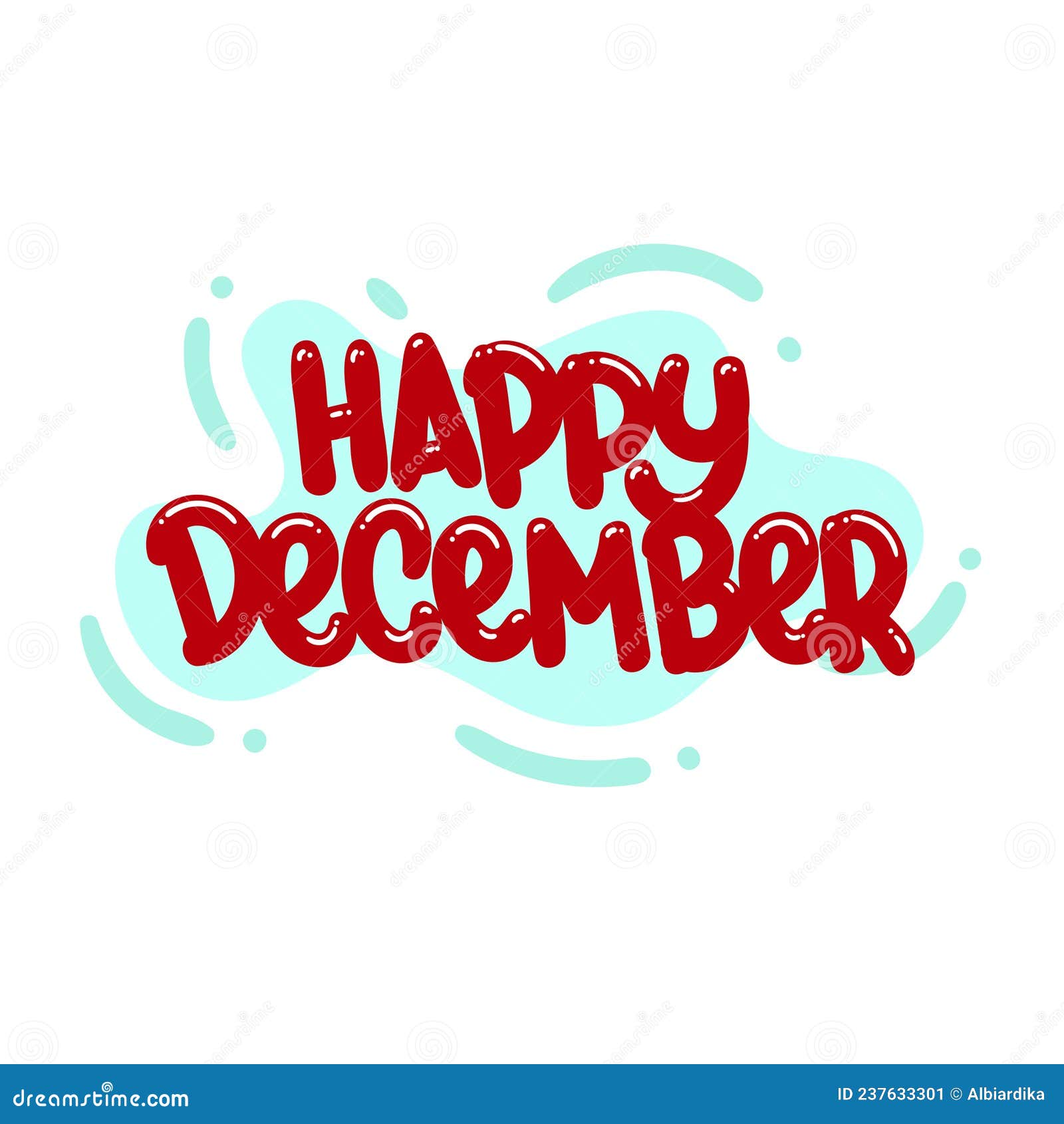Happy December Quote Text Typography Design Graphic Vector Illustration ...