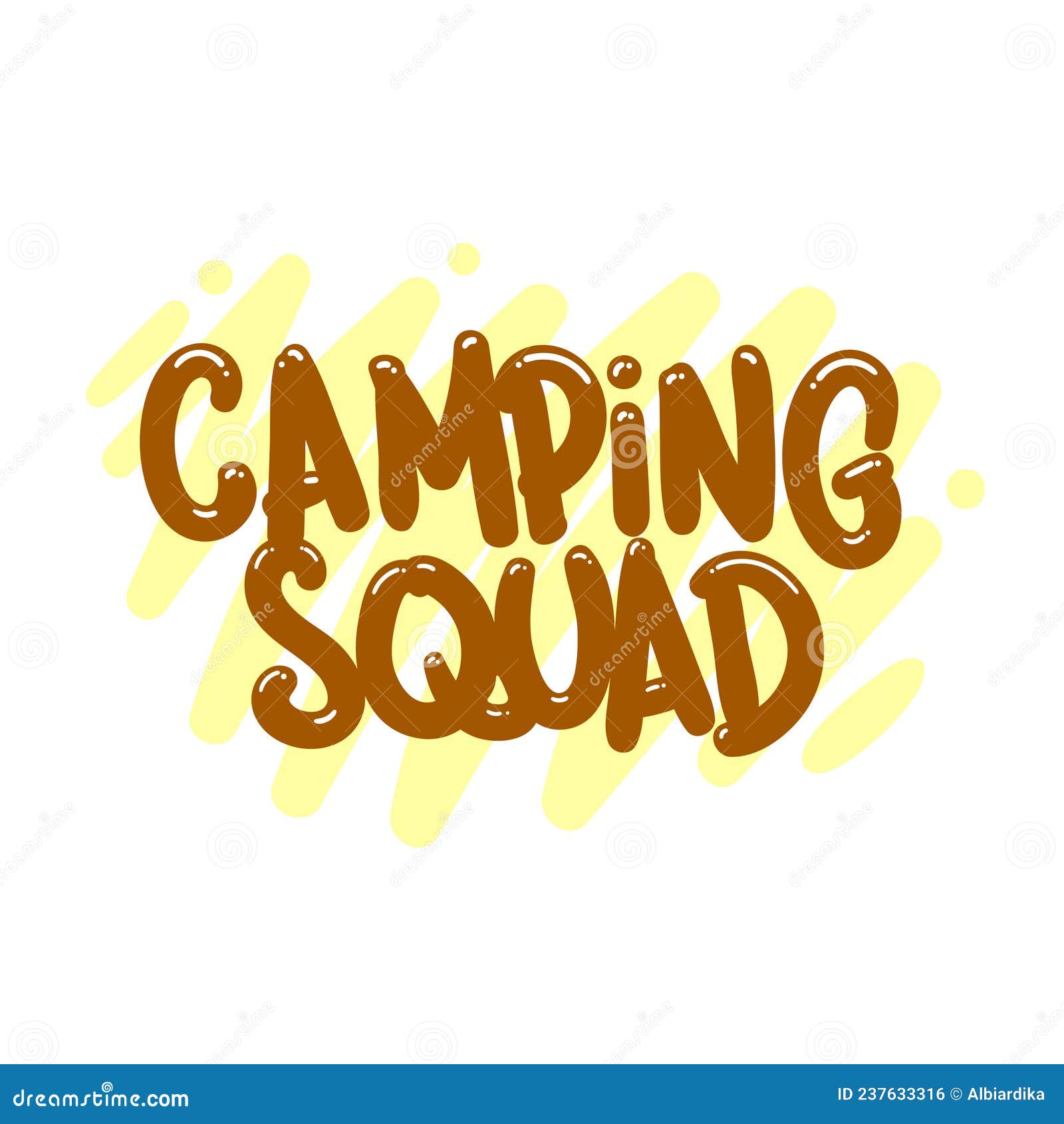 Camping Squad Quote Text Typography Design Graphic Vector Illustration Stock Vector ...