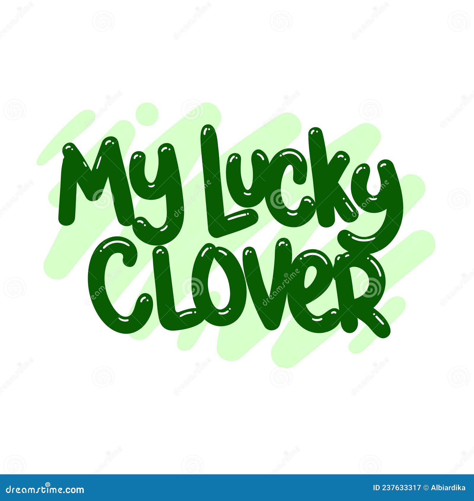 My Lucky Clover Quote Text Typography Design Graphic Vector ...
