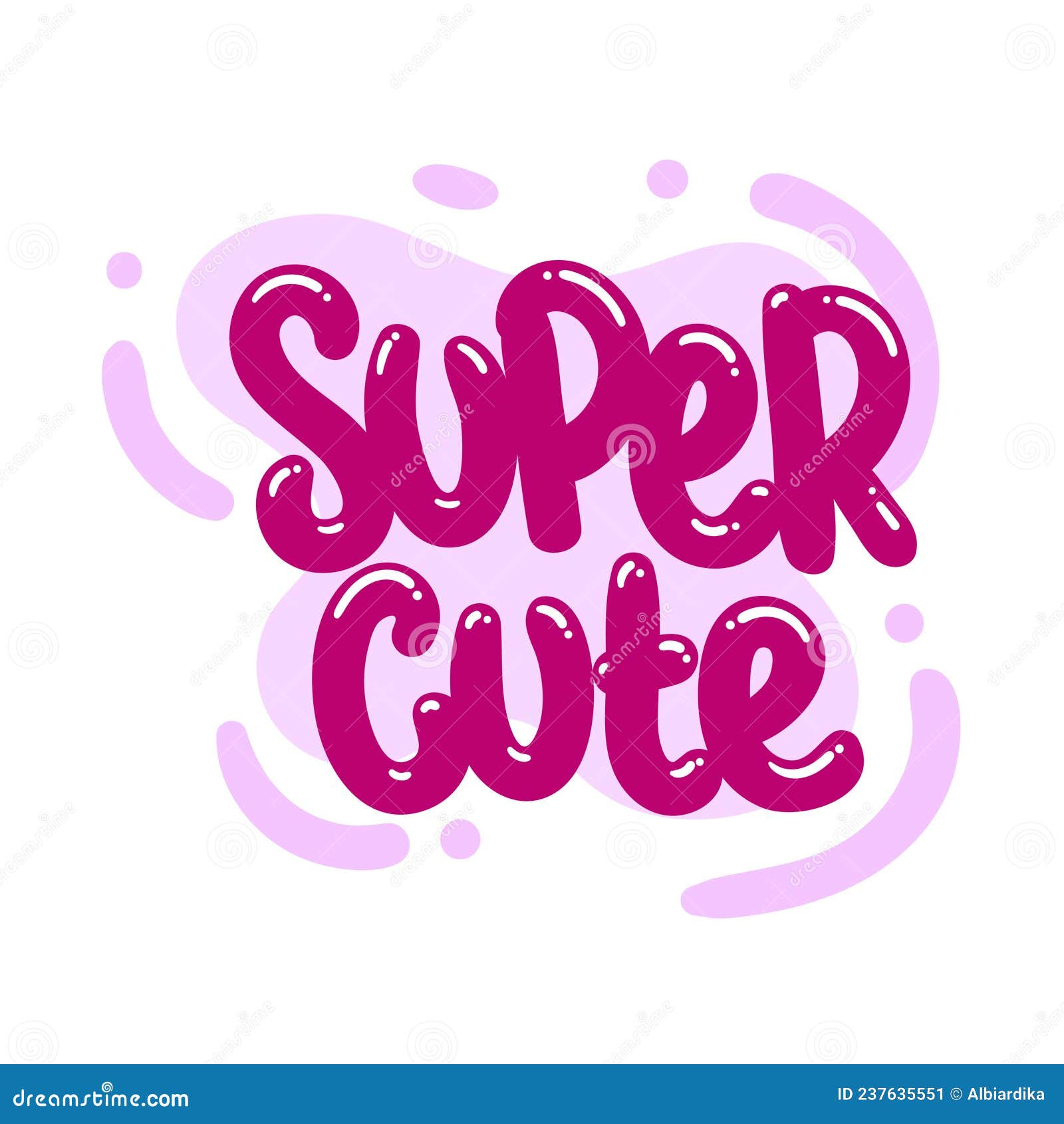 Super Cute Quote Text Typography Design Graphic Vector Illustration ...