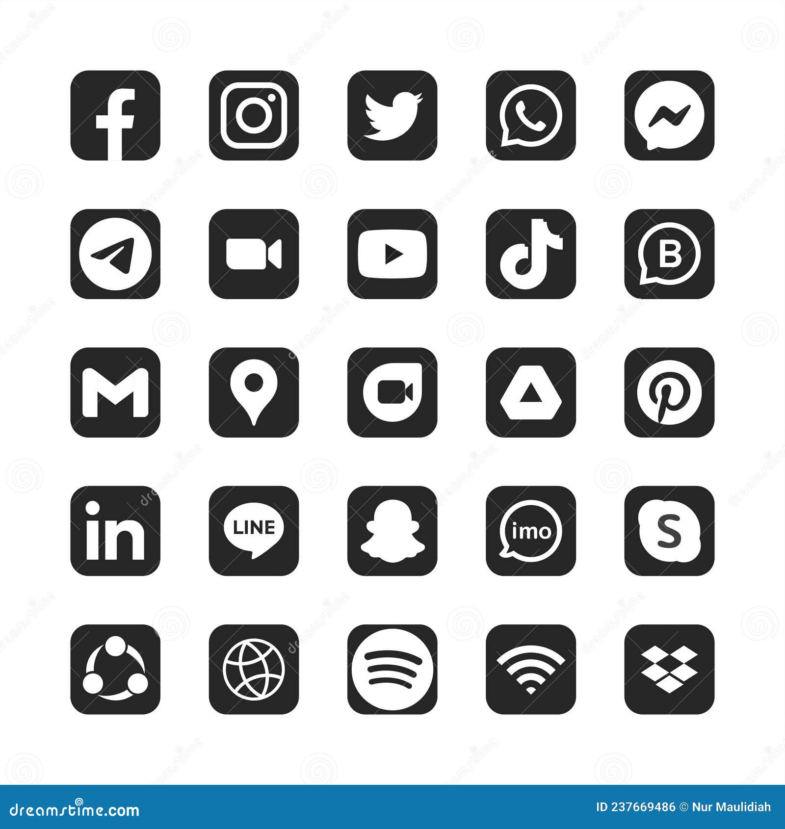 Square Zoom Logo Isolated On White Background Editorial Image ...