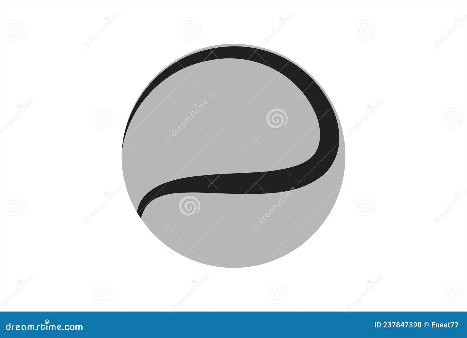 Hurling Ball Icon on White Background. Simple Vector Hurling Ball ...
