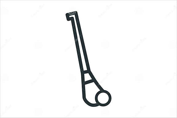 Hurling Vector Icon on White Background. Flat Vector Hurling Symbol ...