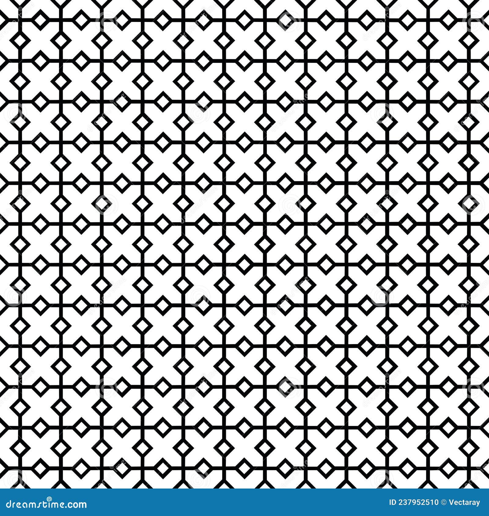 Seamless Vintage Geometric Linear Pattern Background Stock Illustration ...
