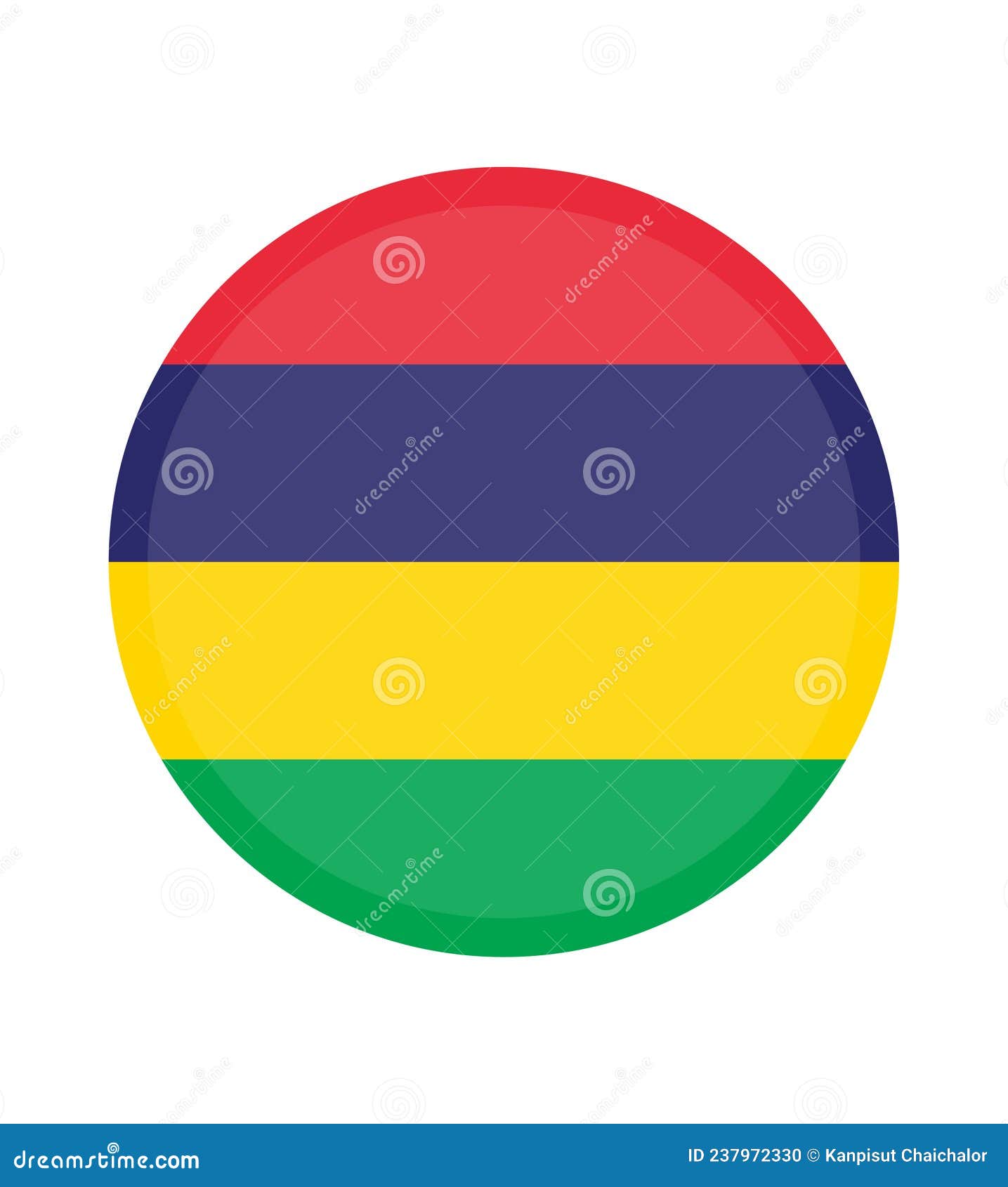 National Mauritius Flag, Official Colors and Proportion Correctly ...