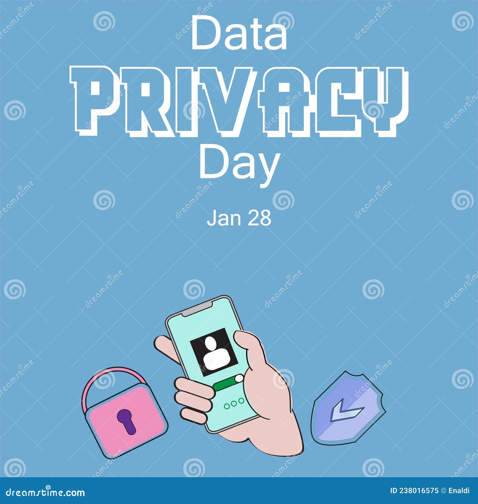 Data Privacy Day Vector Illustration and Posters Stock Vector ...