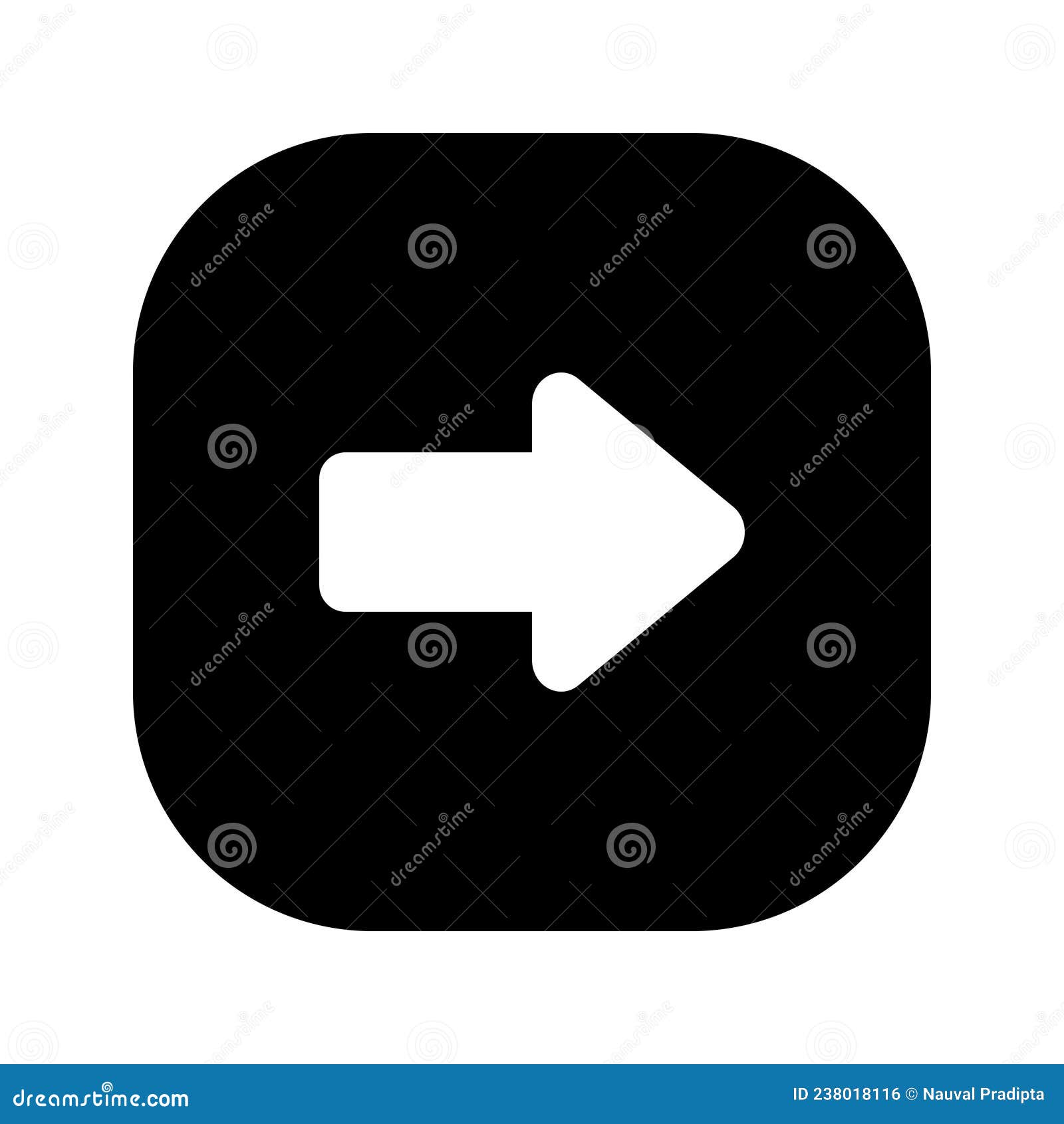 Right Arrow 4 Solid Style Icon Stock Vector - Illustration of ...