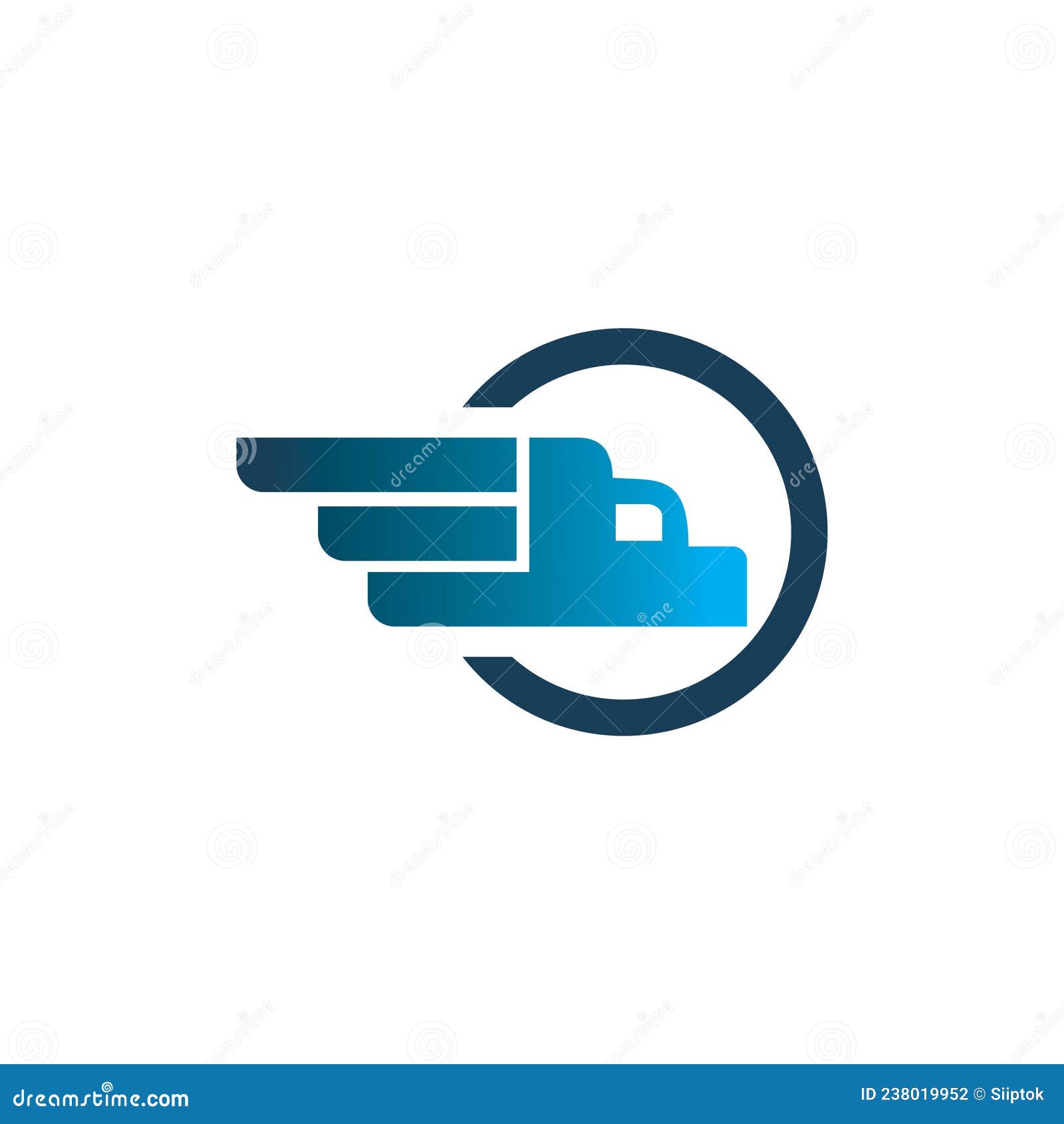 Blue Truck Delivery Logo Design Stock Vector - Illustration of modern ...