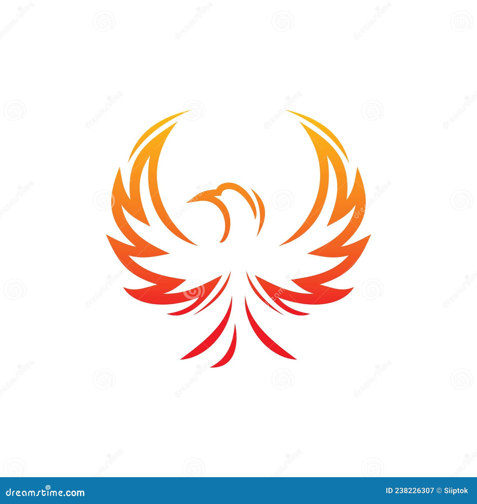 Phoenix Color Shape Logo Design Stock Vector - Illustration of colorful ...