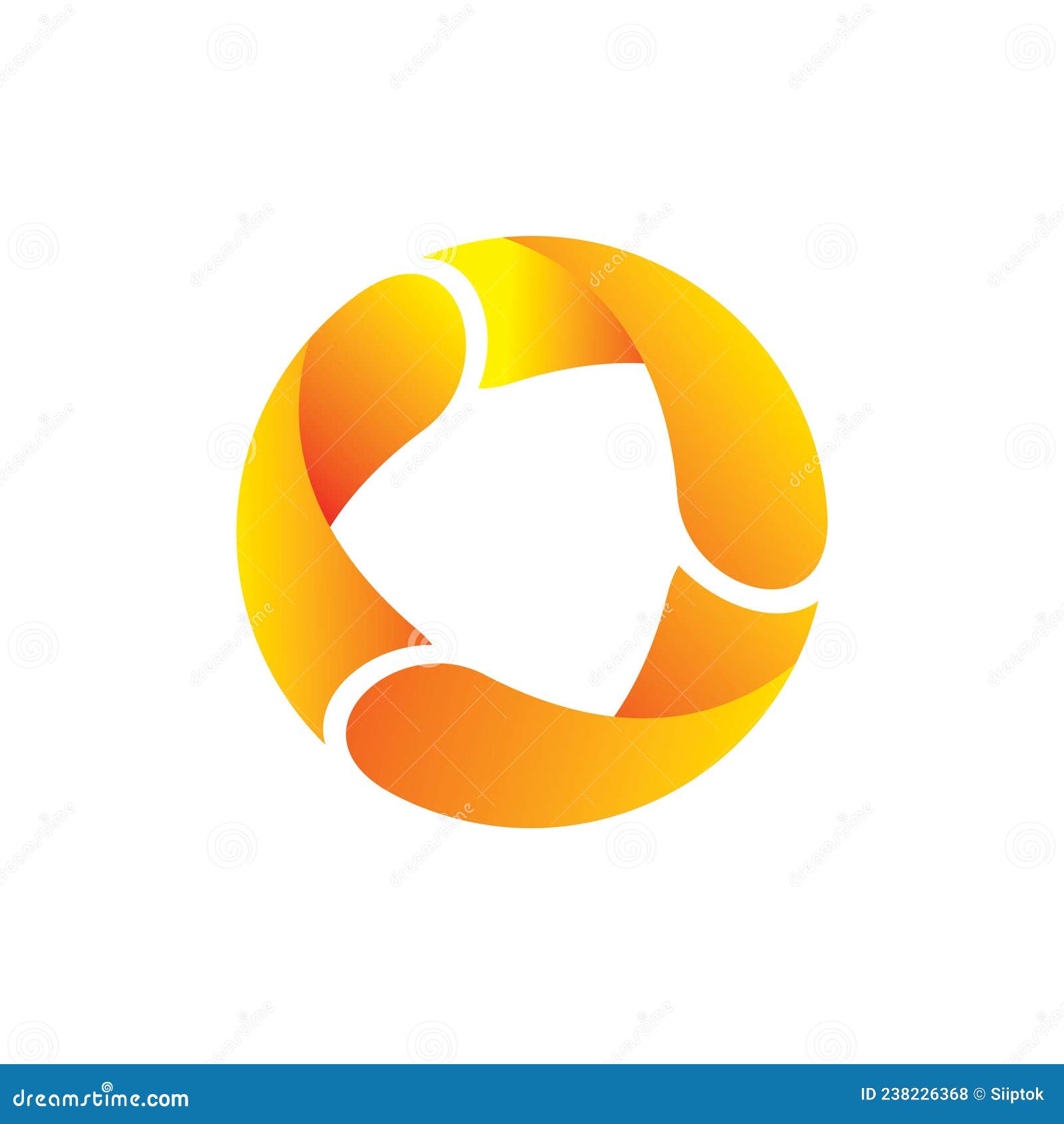 Abstract Circle Spin Logo Design Stock Vector - Illustration of ...