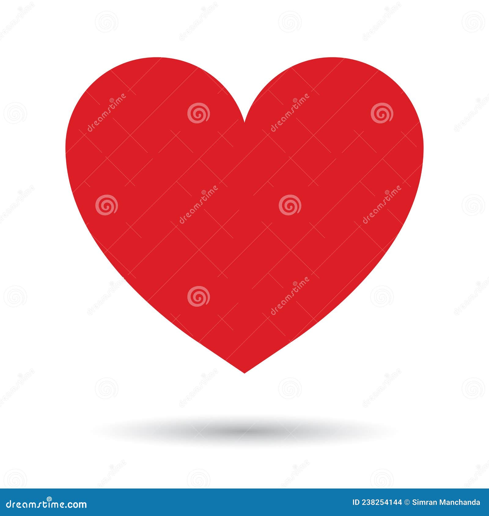 Red Heart Vector, Heart Icon Vector. Stock Vector - Illustration of ...