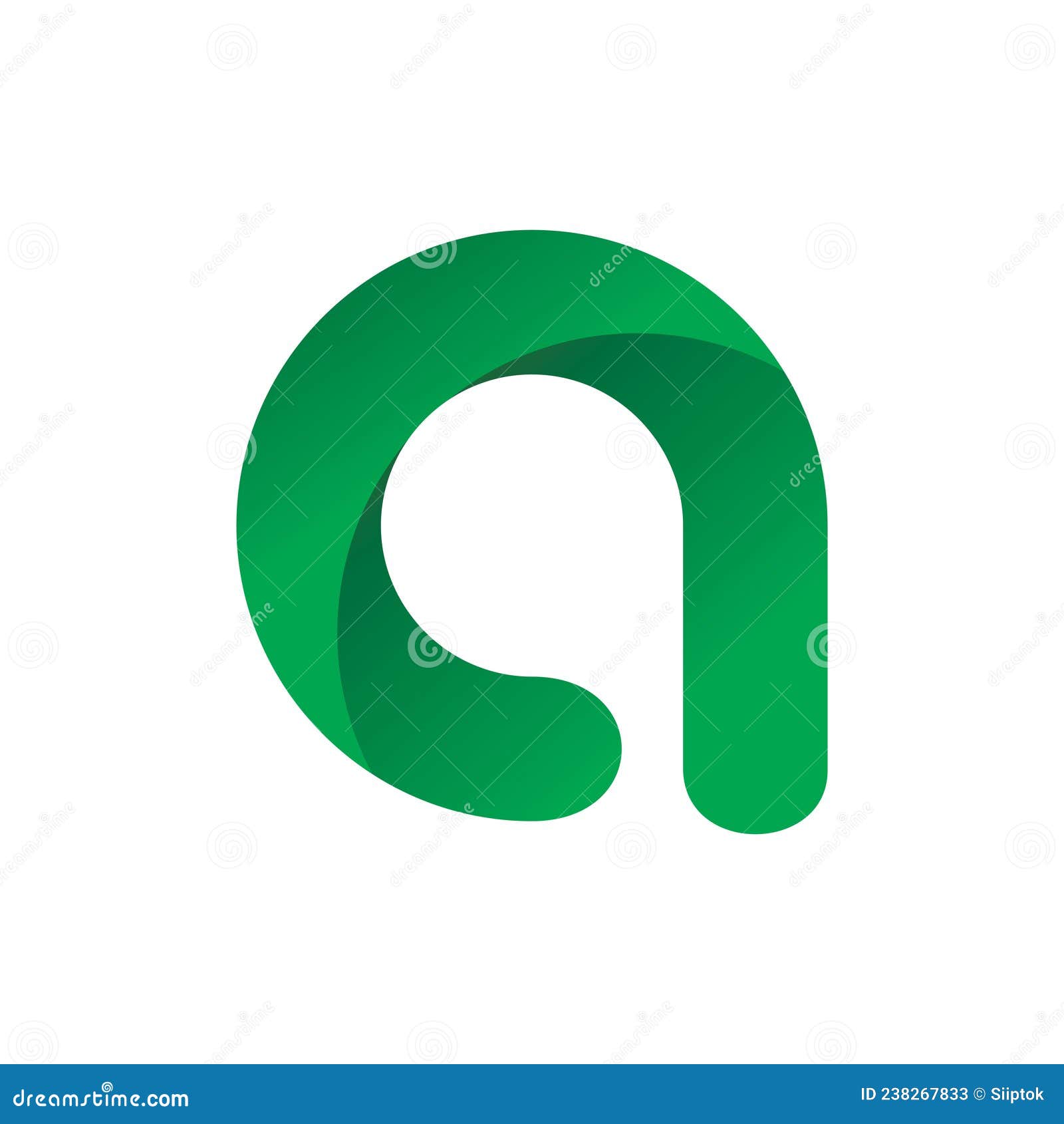 Green Initial a Letter Logo Design Stock Vector - Illustration of ...