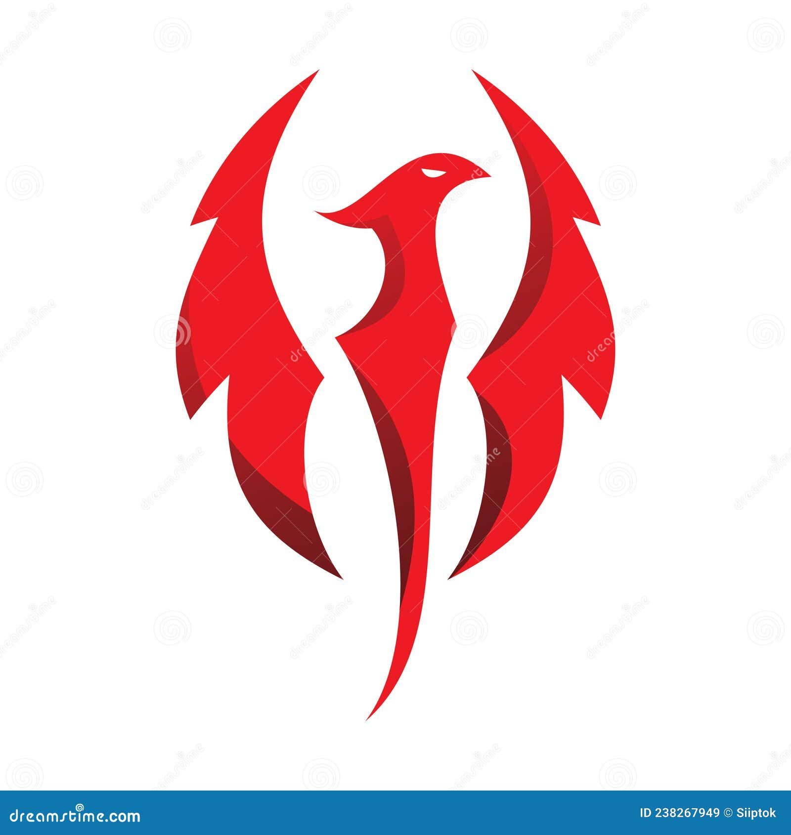 Dragon Phoenix Monster Logo Design Cartoon Vector | CartoonDealer.com ...