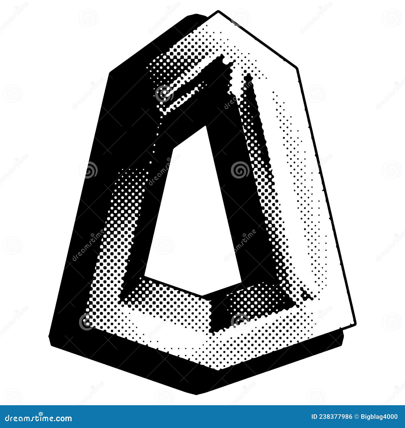 Halftone Style Art Font.Decorative Letter Isolated on White Background ...