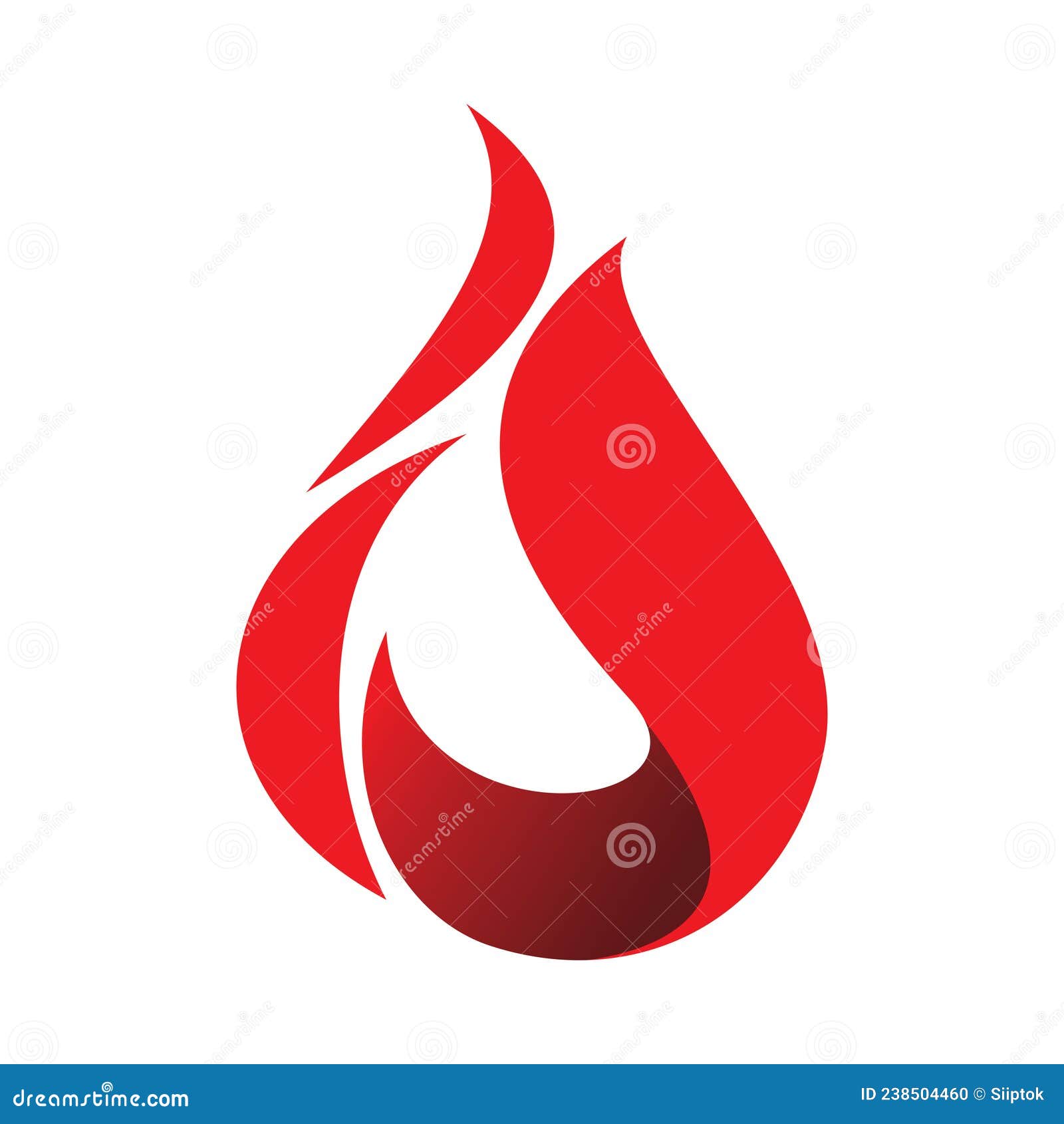 Red Color Fire Flame Logo Design Stock Vector - Illustration of concept ...
