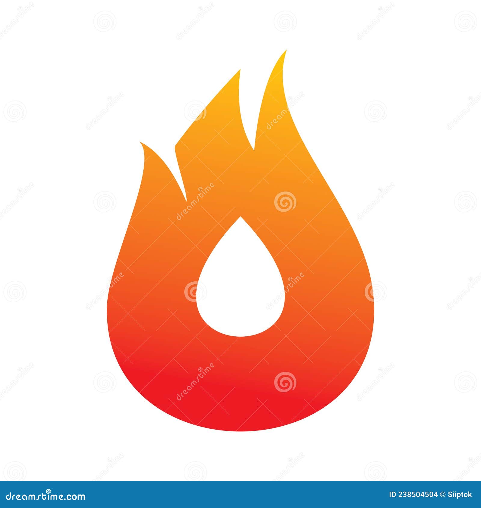 Fire Flame Drop Logo Design Stock Vector - Illustration of curve, media: 238504504