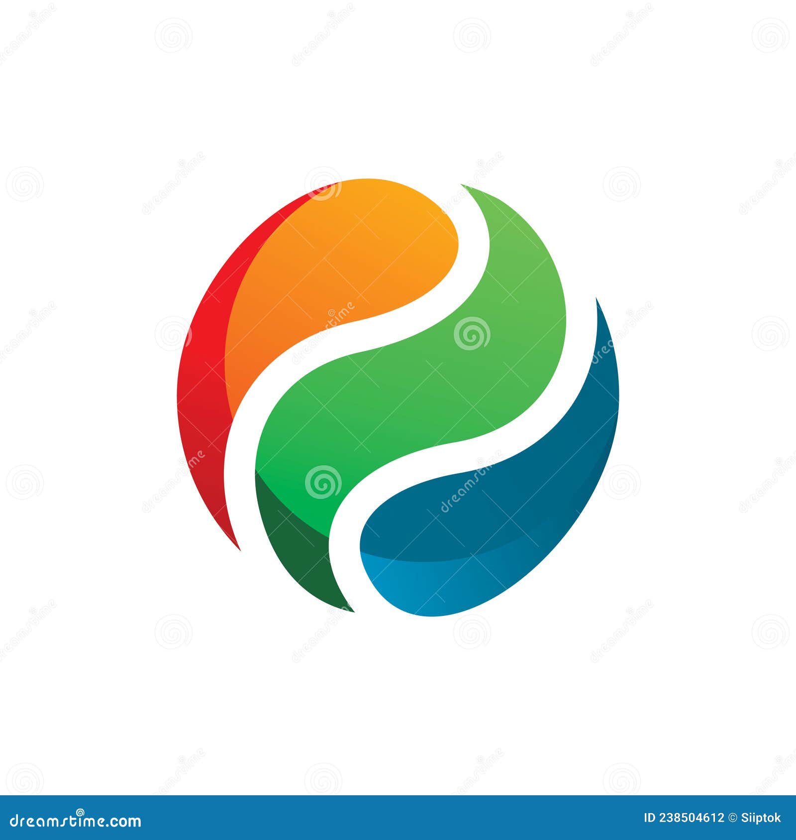 Full Color Circle Community Lgoo Design Stock Vector - Illustration of ...