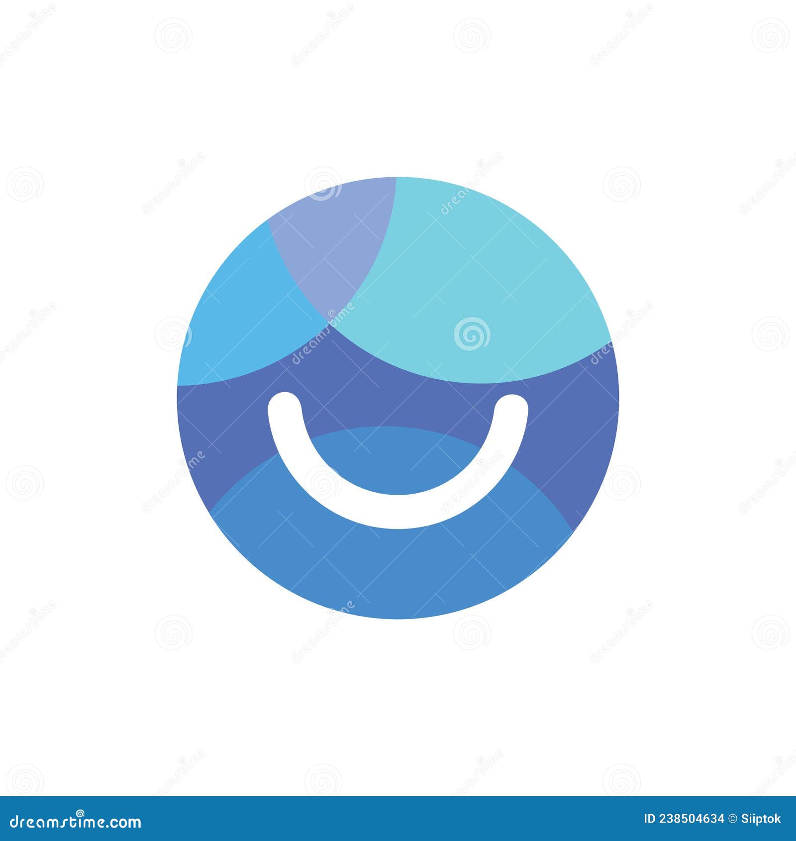 Smile Circle Color Logo Design Stock Vector - Illustration of media ...