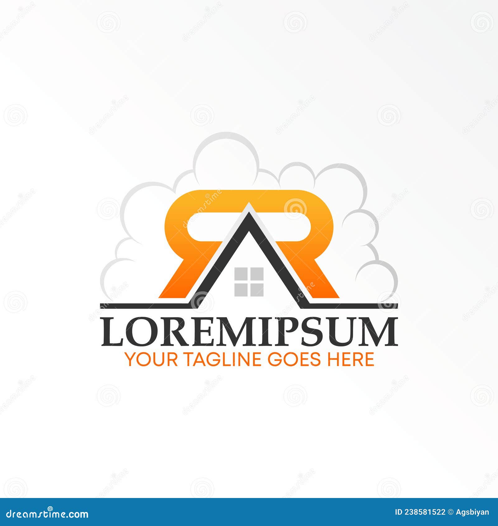 Double R or Letter RR Free Vector Stock. Roof Abstract Design Concept ...