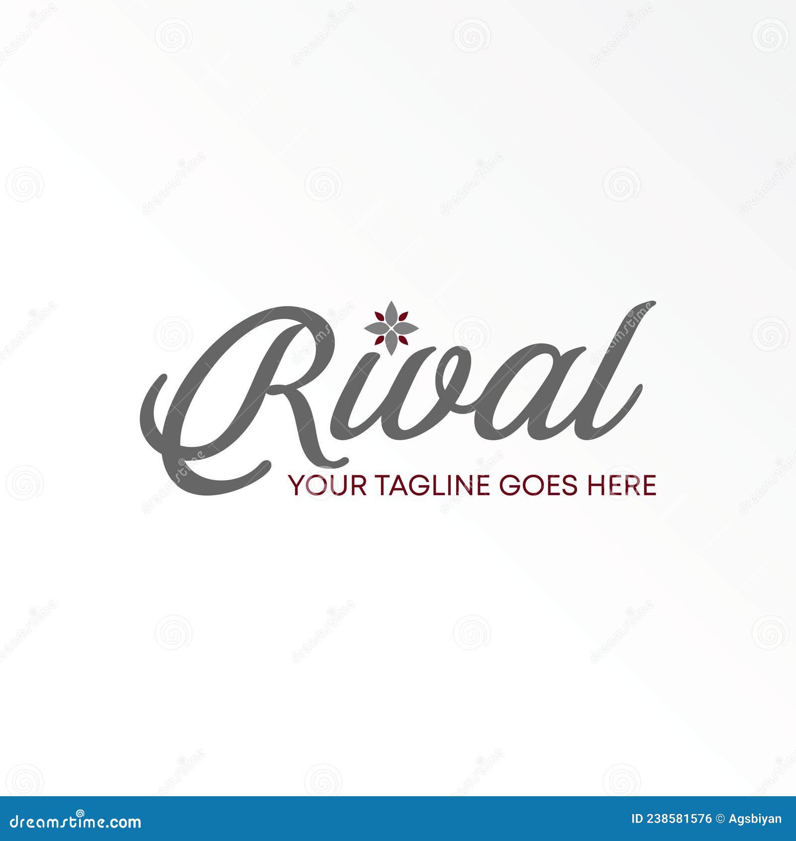 Letter RIVAL Free Vector Stock. Latin Abstract Design Concept. Stock ...