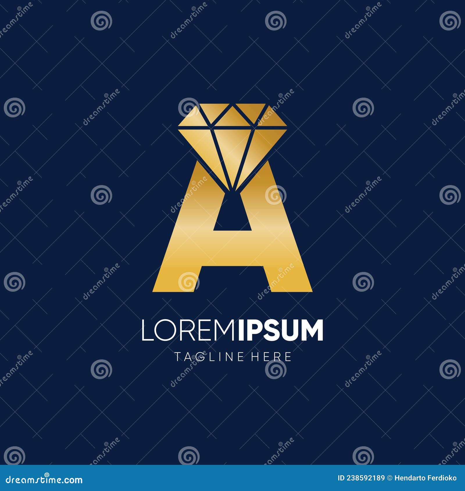 Letter a Diamond Logo Design Vector Icon Graphic Stock Vector ...