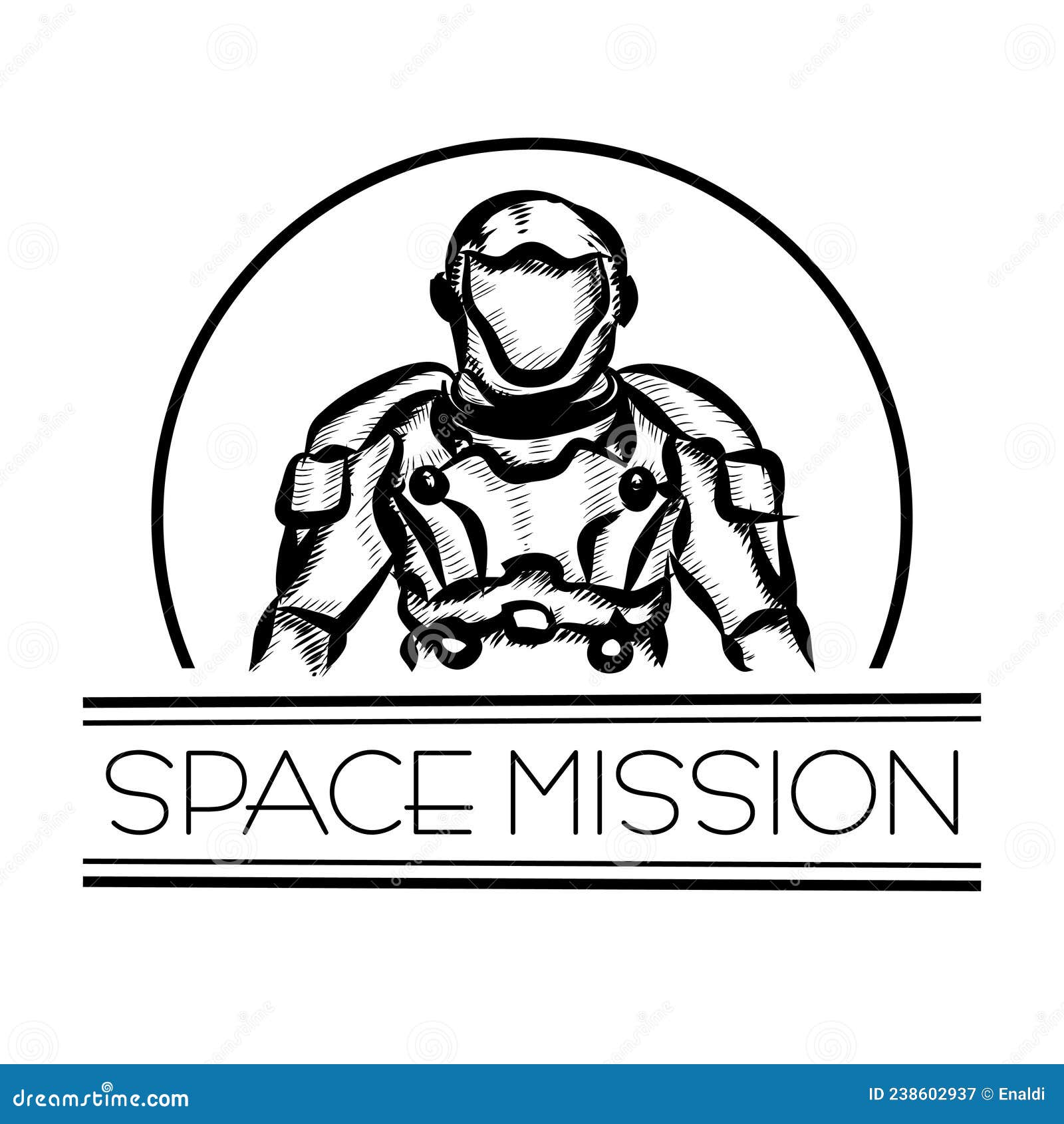 Space Mission Badge and Sign Vector Illustration Stock Vector ...
