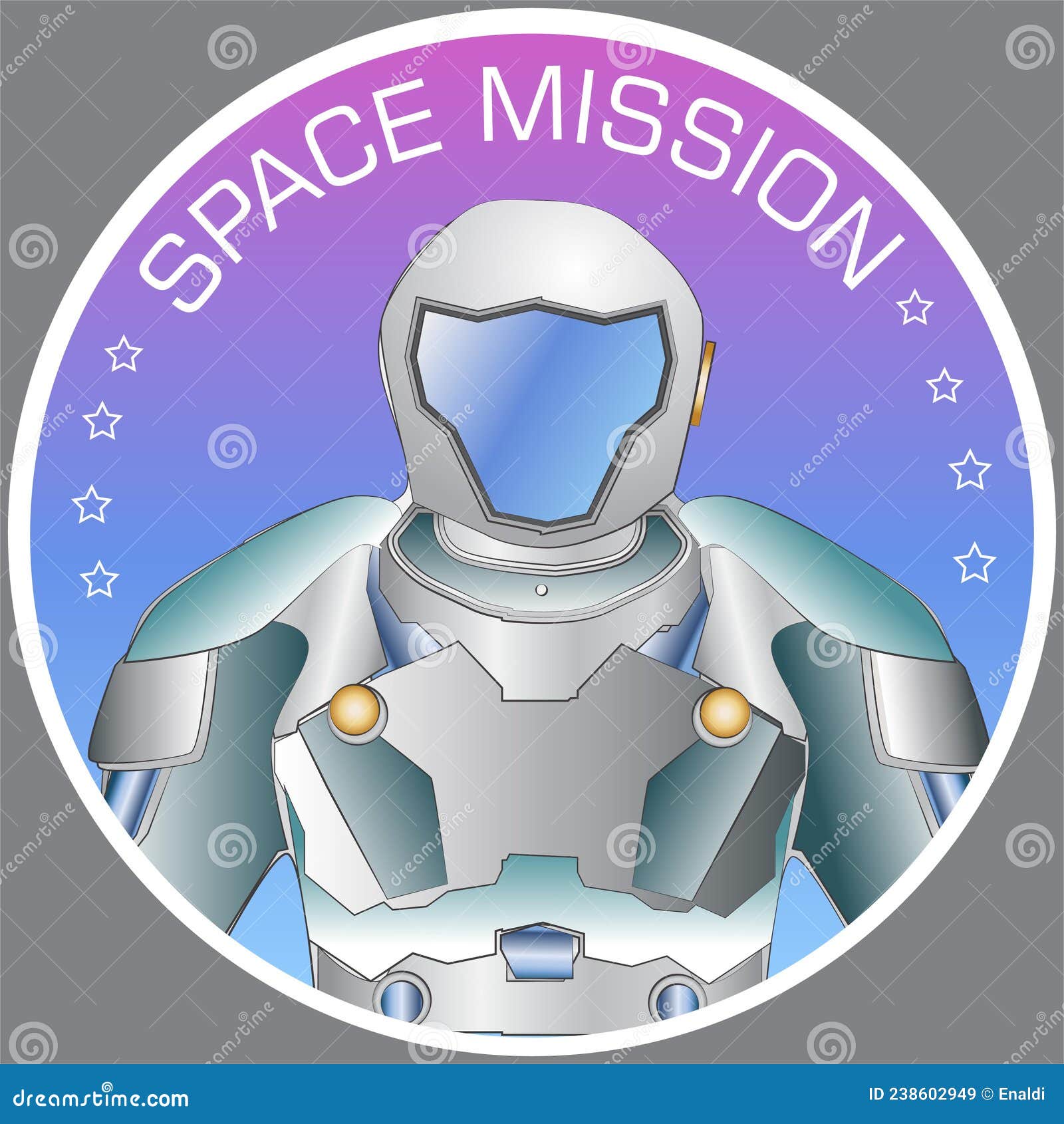 Space Mission Badge and Sign Vector Illustration Stock Vector ...