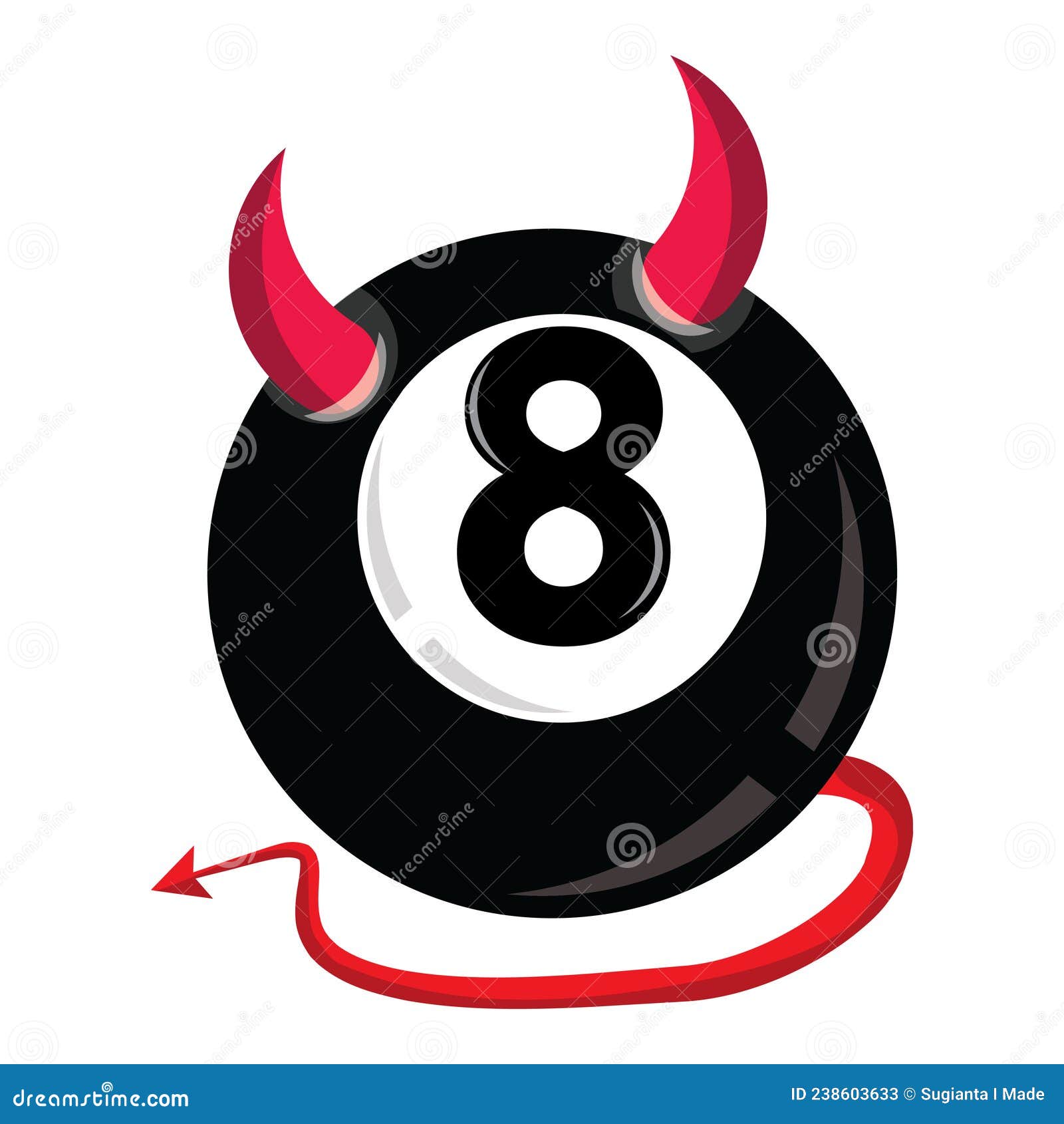 Eight ball logo vector stock vector. Illustration of eight - 238603633