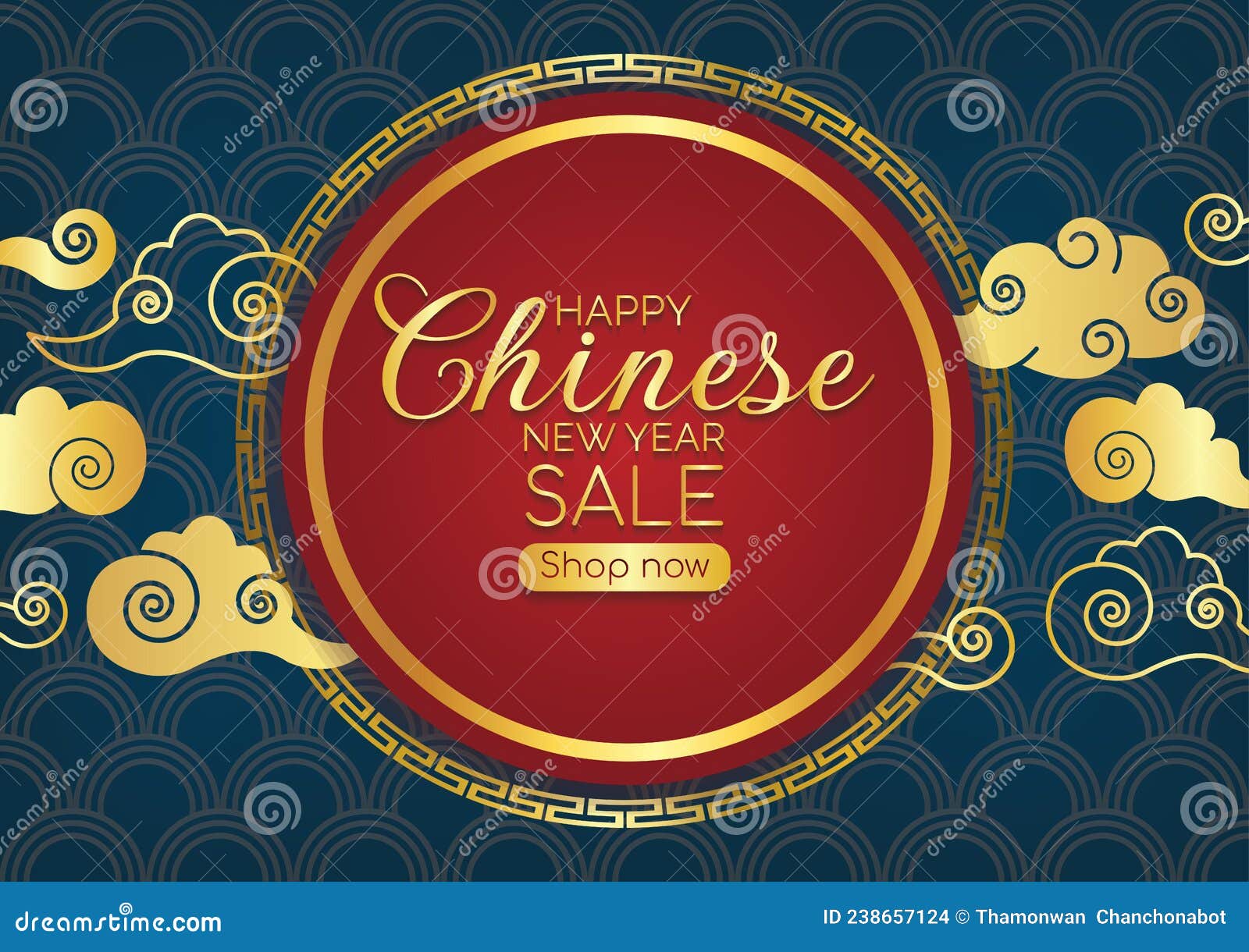 Chinese New Year Banner Design Stock Vector - Illustration of banner ...