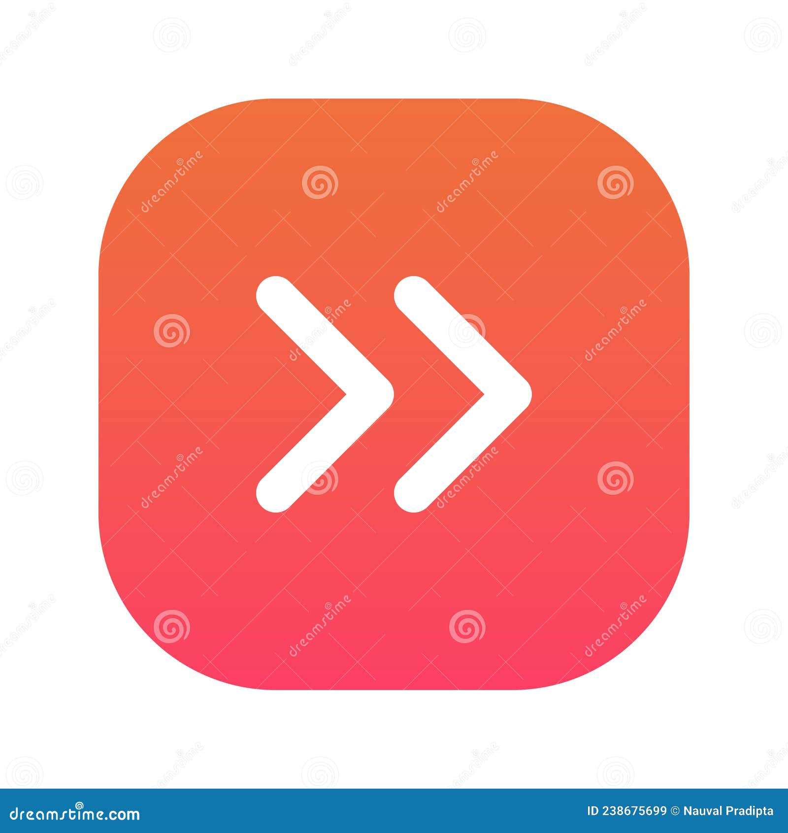 Right Arrow 3 Gradient Style Icon Stock Vector - Illustration of ...