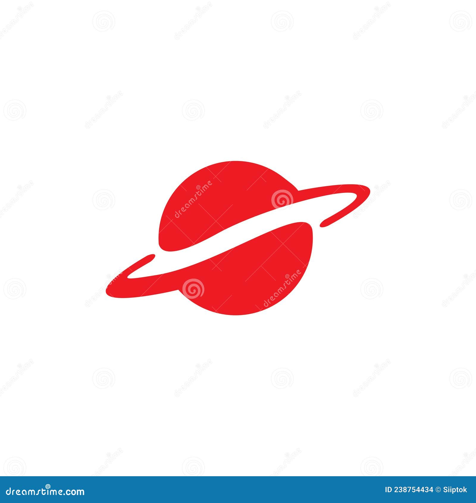 Red Color Planet Logo Design Stock Vector - Illustration of rainbow ...