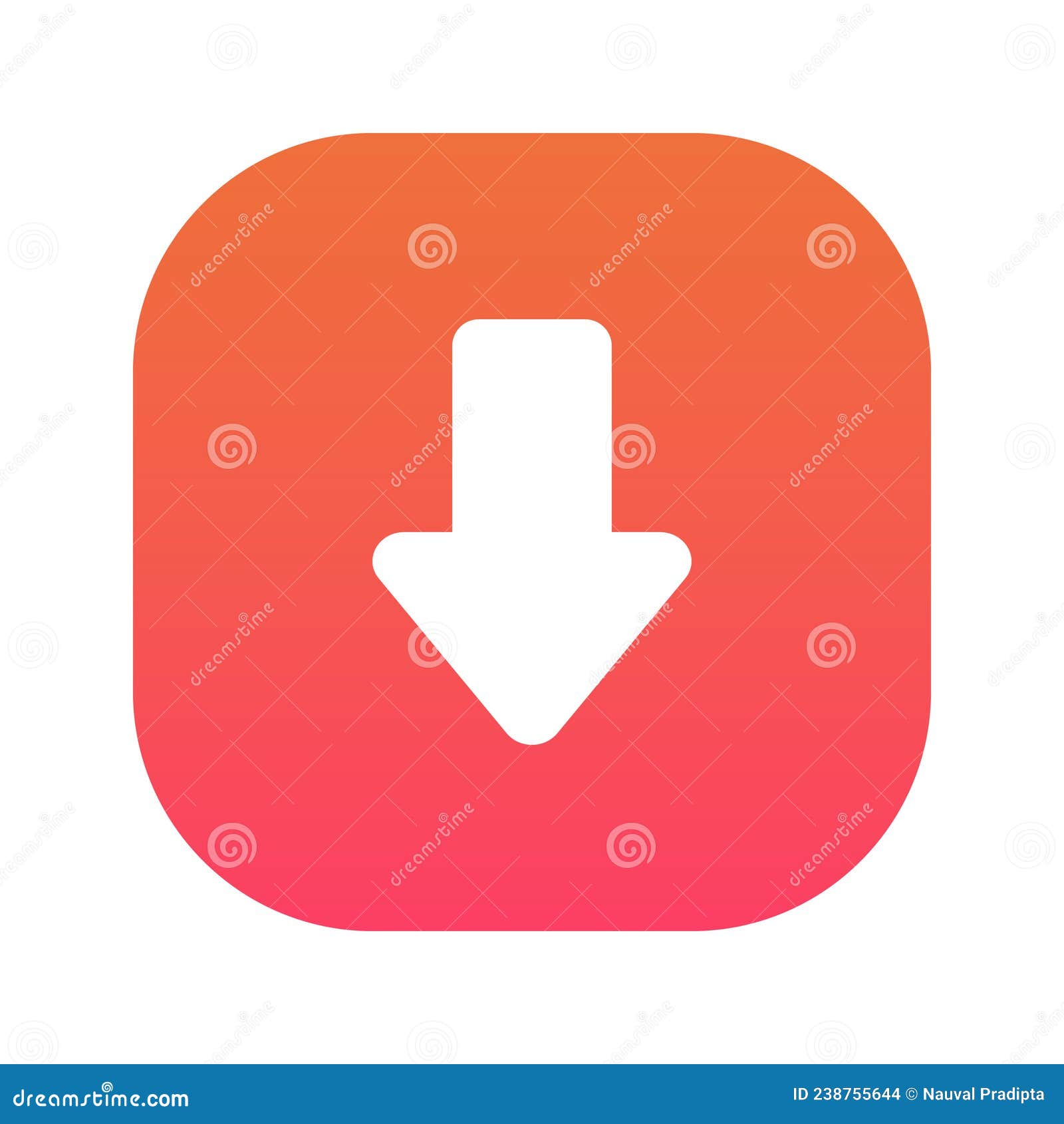 Down Arrow 4. Gradient Style Icon Stock Vector - Illustration of ...