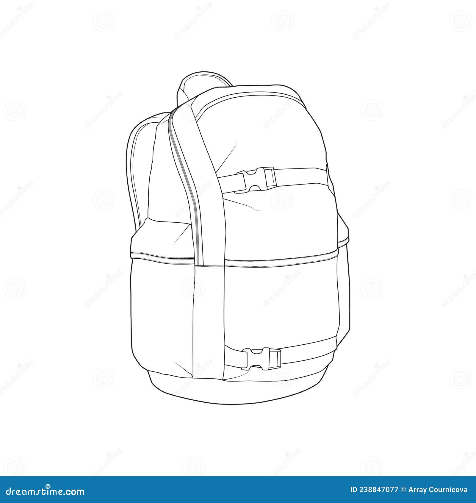 Bagpack Outline Drawing Vector, Bagpack in a Sketch Style, Trainers ...